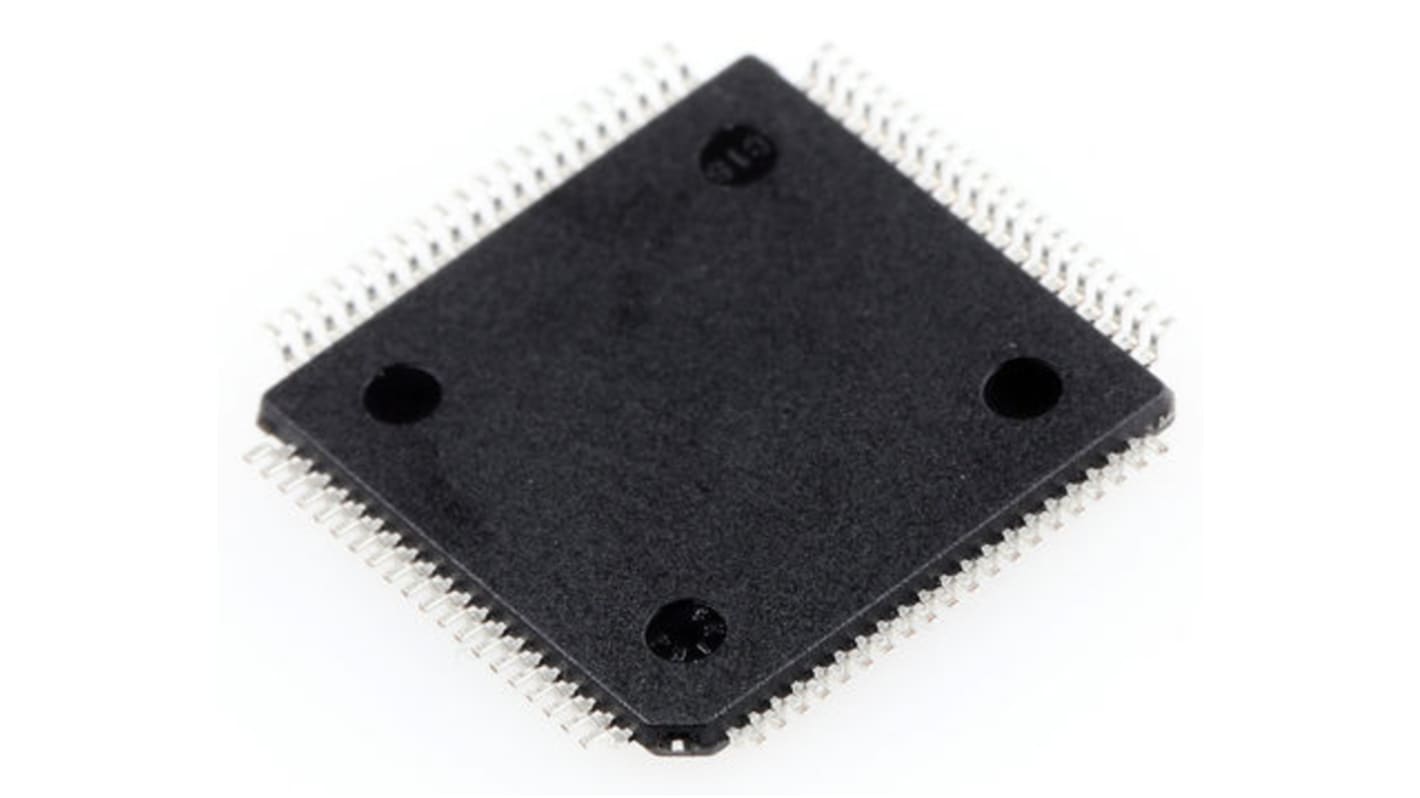 Microchip PIC18F87K22-I/PTRSL, 8bit PIC Microcontroller, PIC18F, 64MHz, 128 kB Flash, 80-Pin ...
