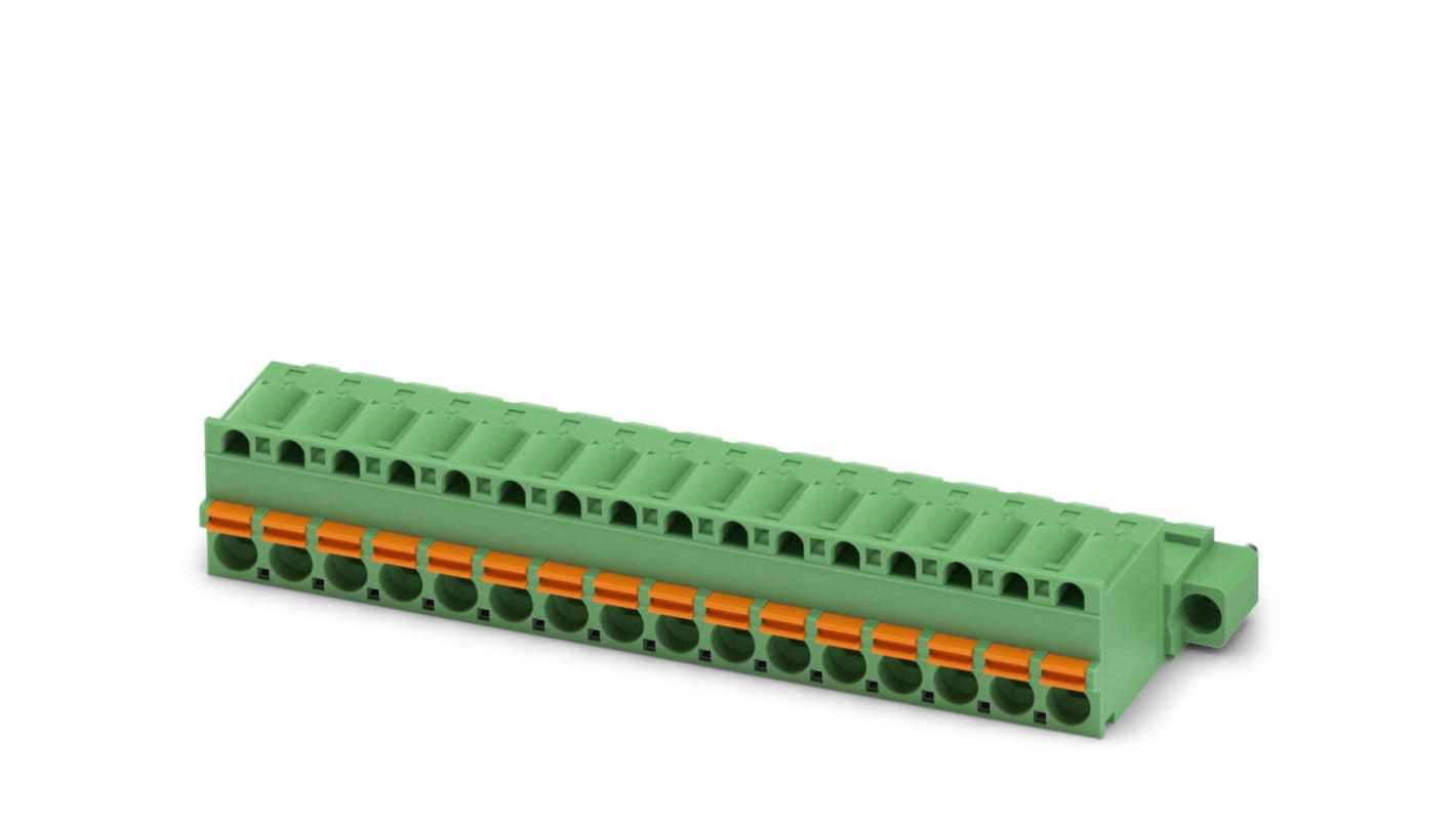 1873647 | Phoenix Contact 5.08mm Pitch 16 Way Pluggable Terminal Block ...