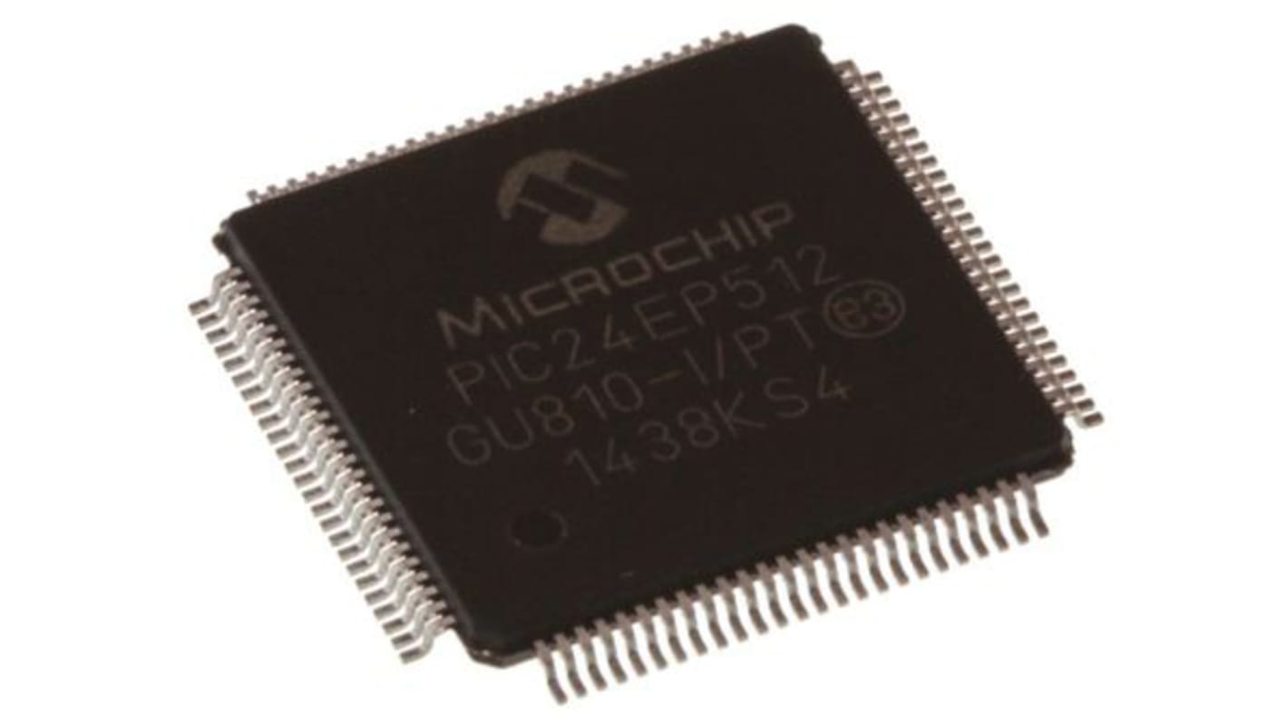 Microchip PIC24EP512GU810-I/PT, 16bit PIC Microcontroller, PIC24EP ...