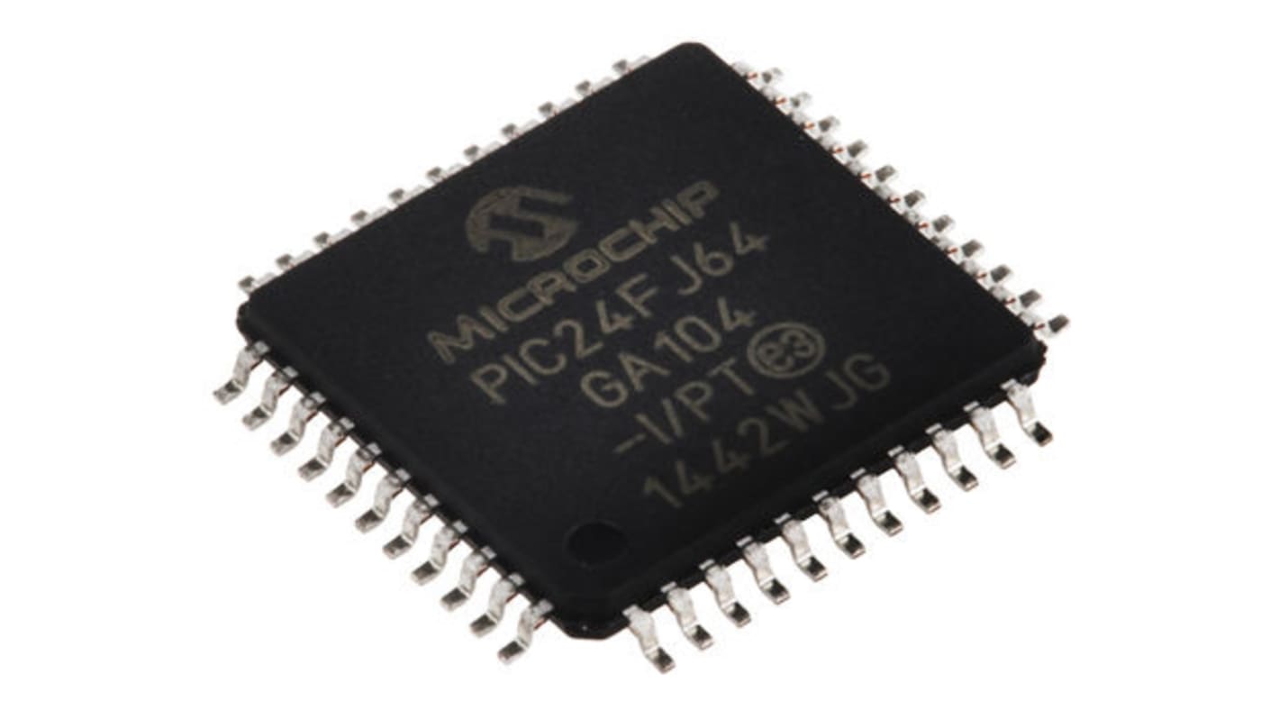 Microchip PIC24FJ64GA104-I/PT, 16bit PIC Microcontroller, PIC24FJ ...
