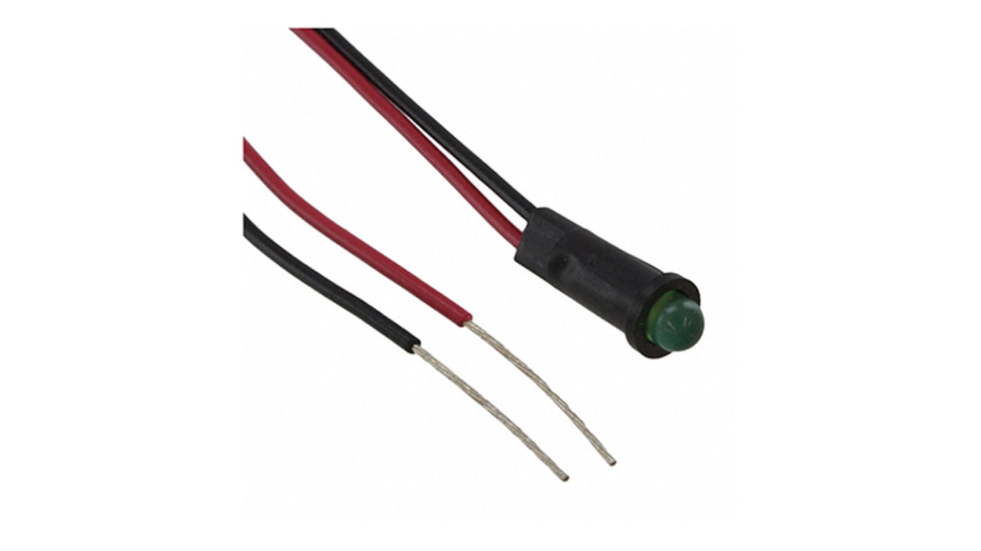 558-0201-003F | Dialight Green Indicator, 2.1V, 4mm Mounting Hole Size ...