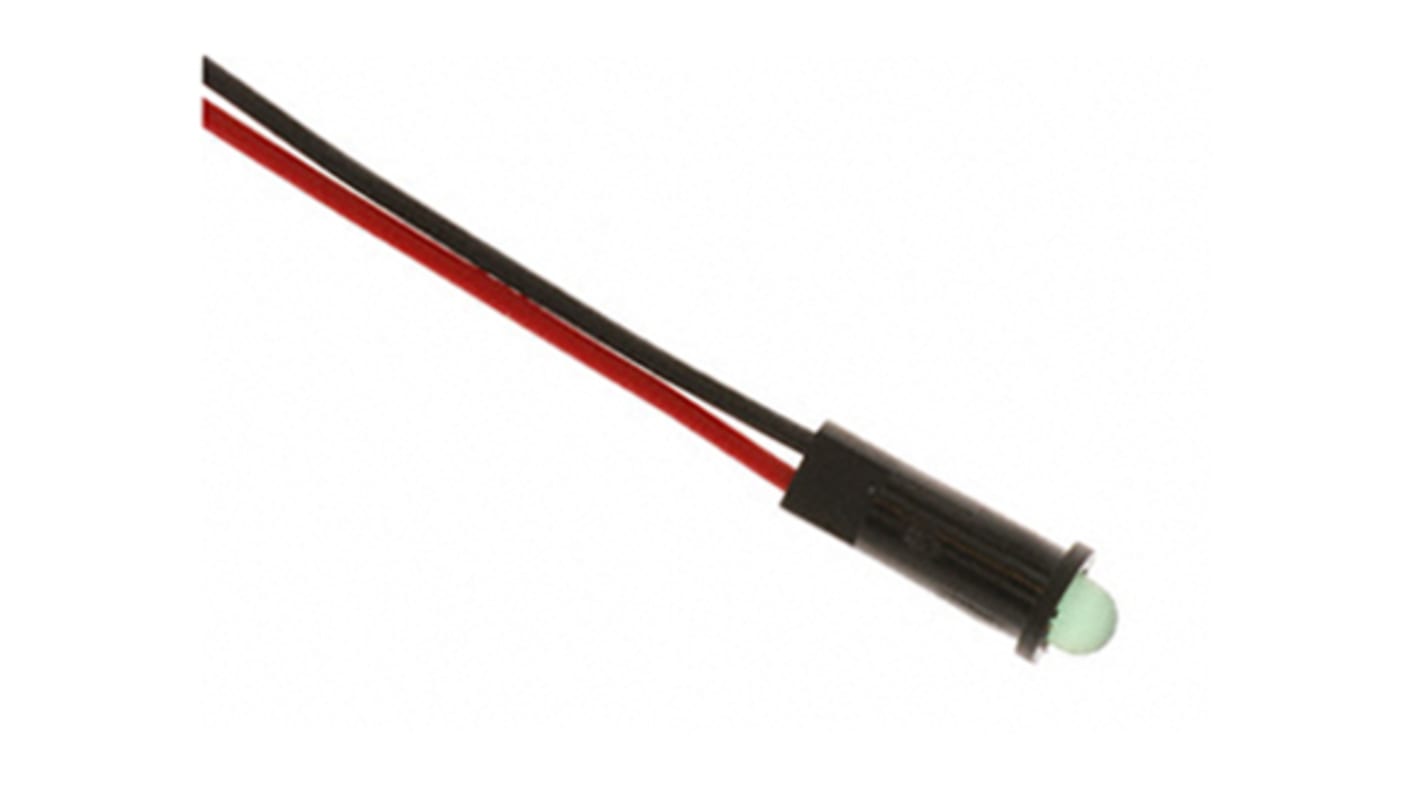 558-0202-007F | Voyant LED lumineux Vert Dialight, dia. 4mm, 5V, taille ...