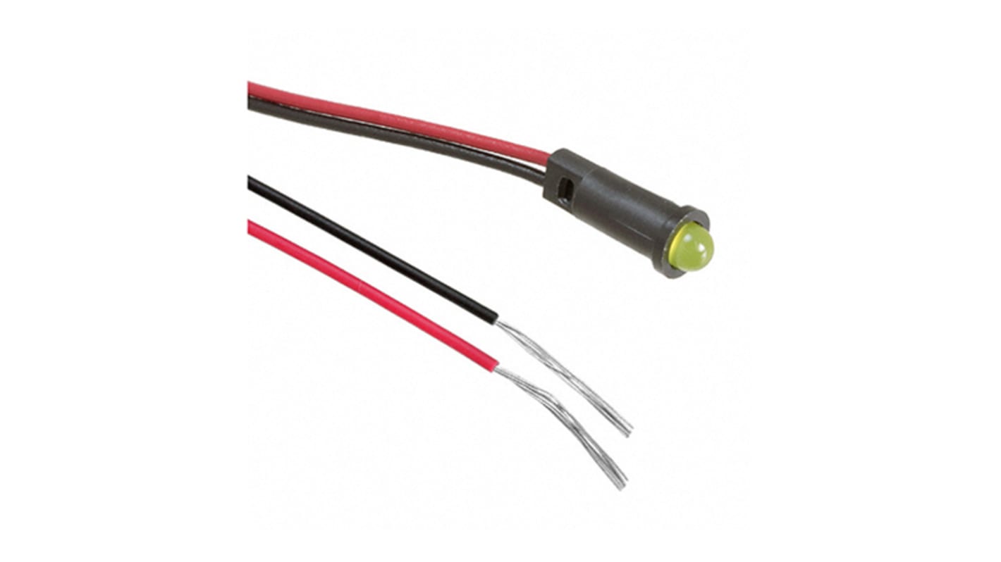 558-0301-003F | Dialight Yellow Indicator, 2.1V, 4mm Mounting Hole Size ...