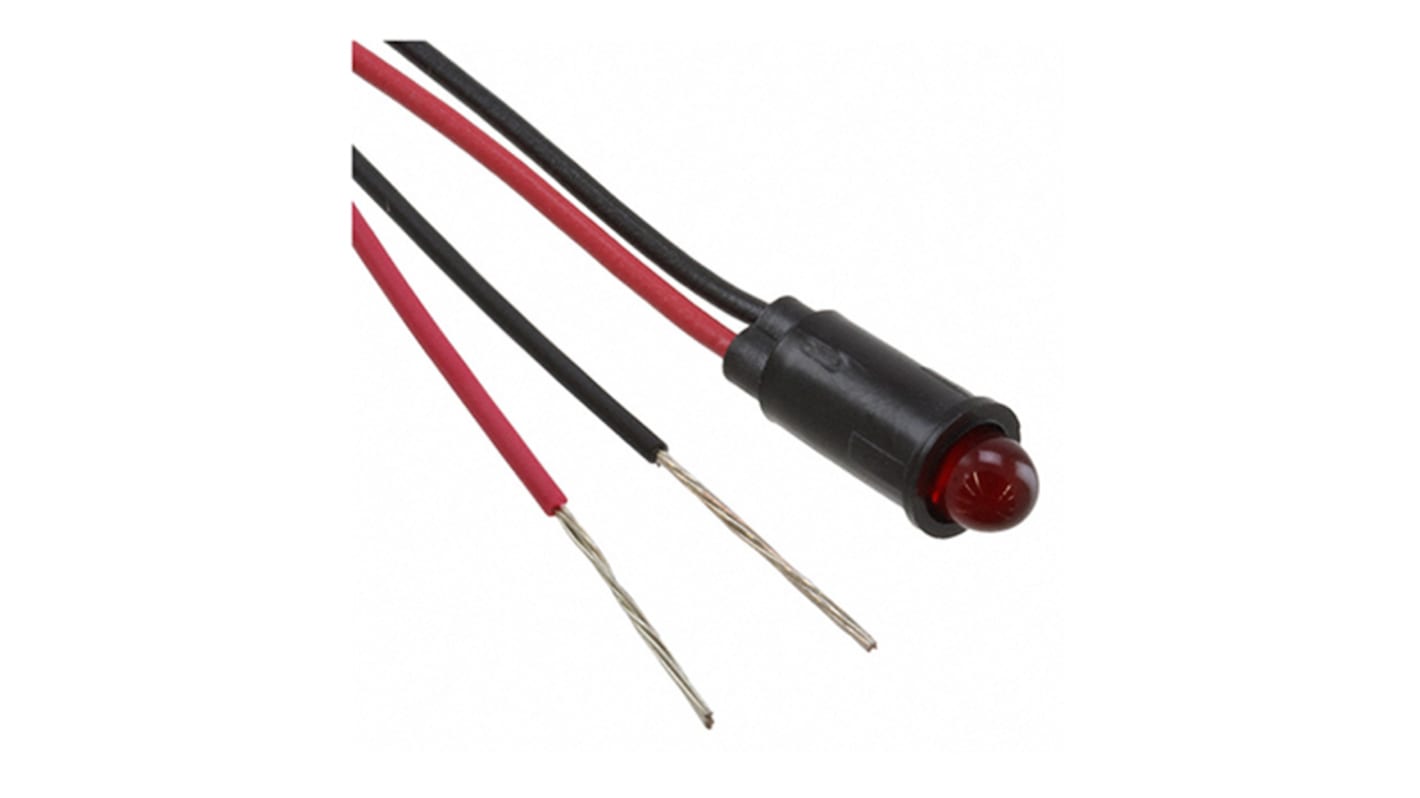 559-1101-007F | Dialight Red Indicator, 1.7V dc, 6.4mm Mounting Hole ...