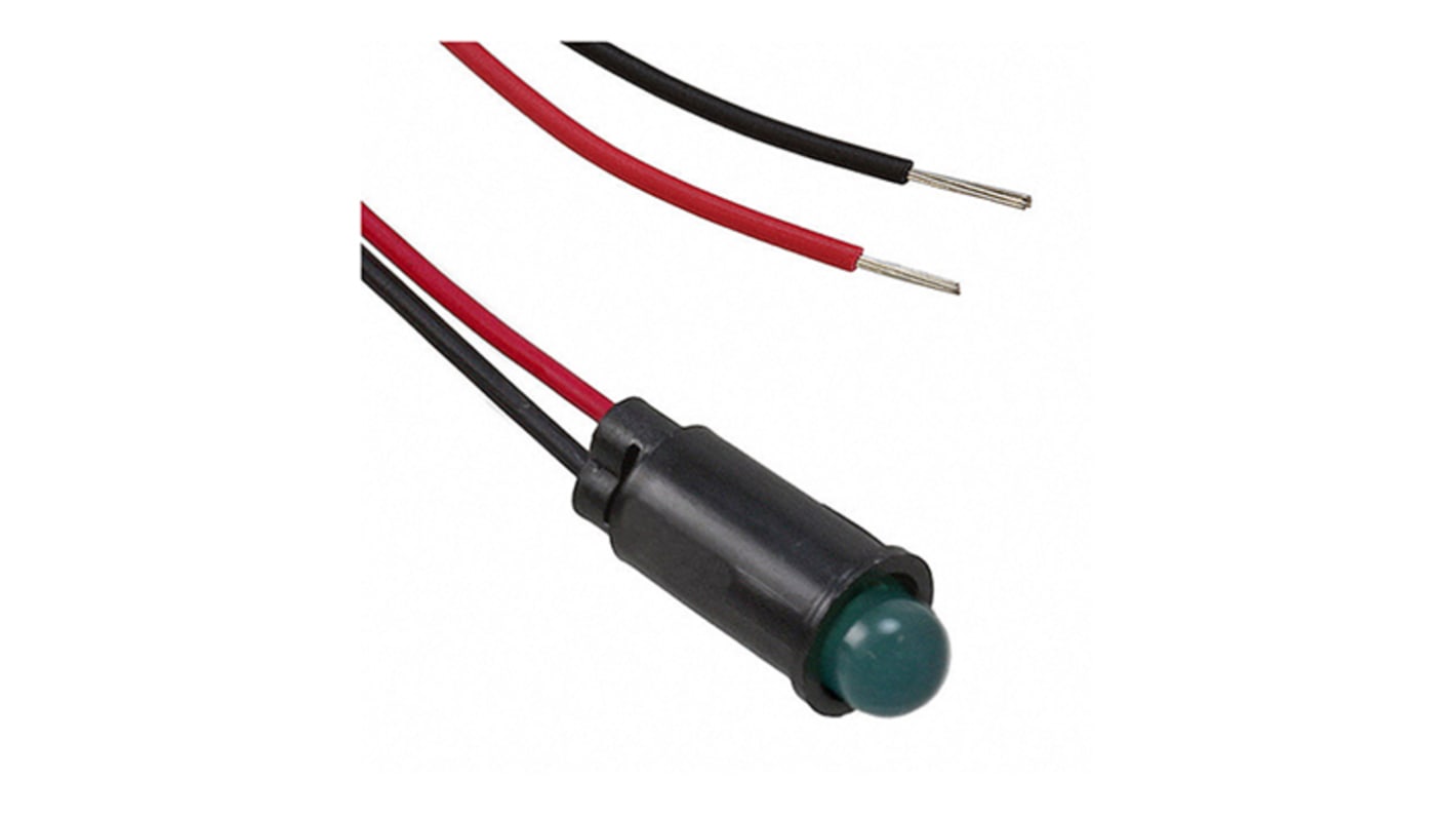 559-1301-007F | Dialight Green Indicator, 1.8V dc, 6.4mm Mounting Hole ...