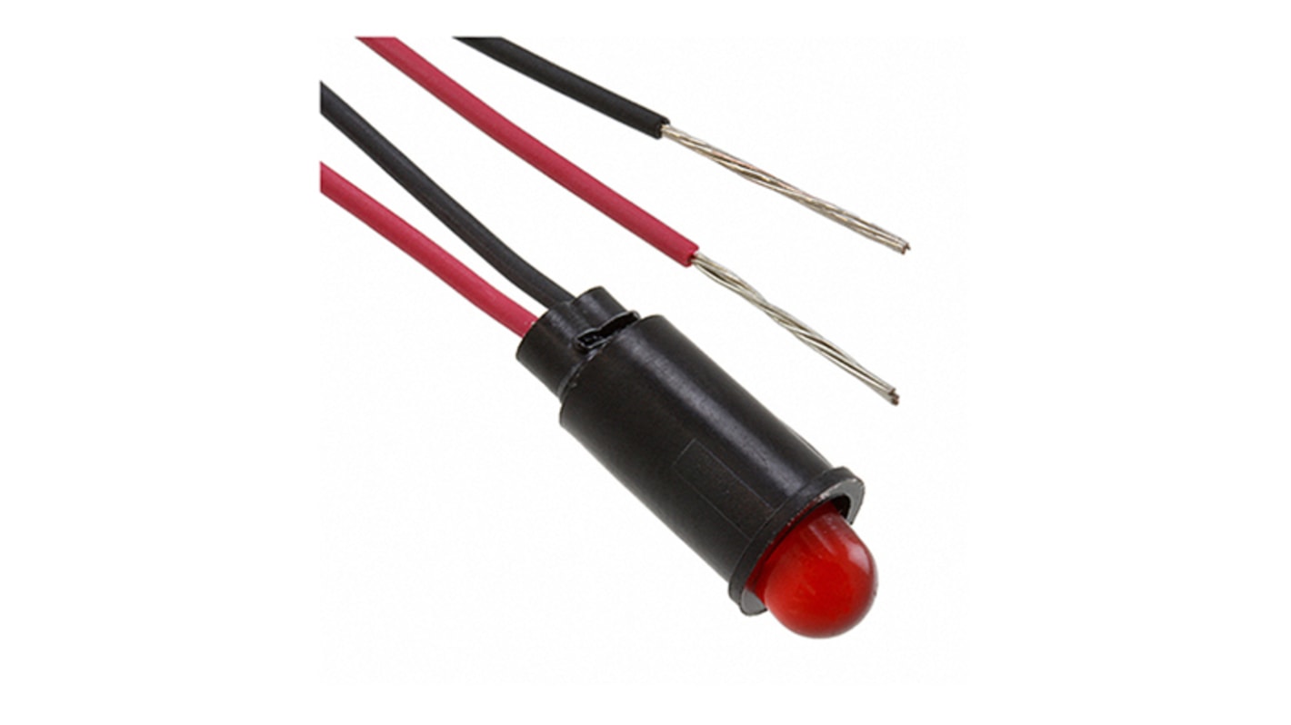 559-2101-027F | Dialight Red Indicator, 2.2V dc, 6.4mm Mounting Hole ...