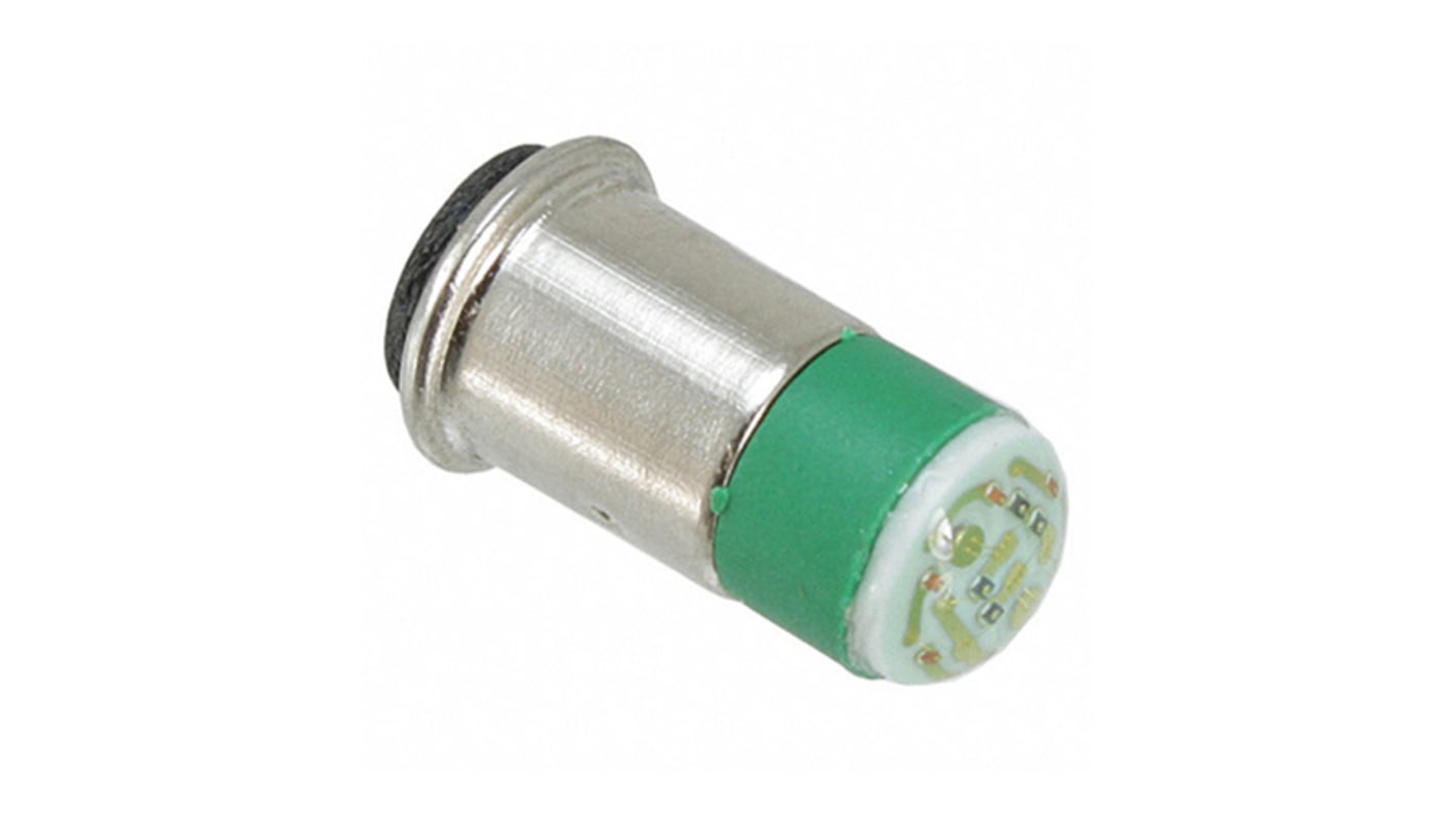 585-1325F | Dialight Green LED Reflector Bulb, 28V dc, Midget Flange ...