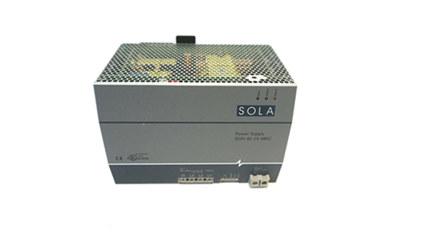 SDN40-24-480C | SolaHD SDN-C Switched Mode DIN Rail Power Supply, 320 → ...