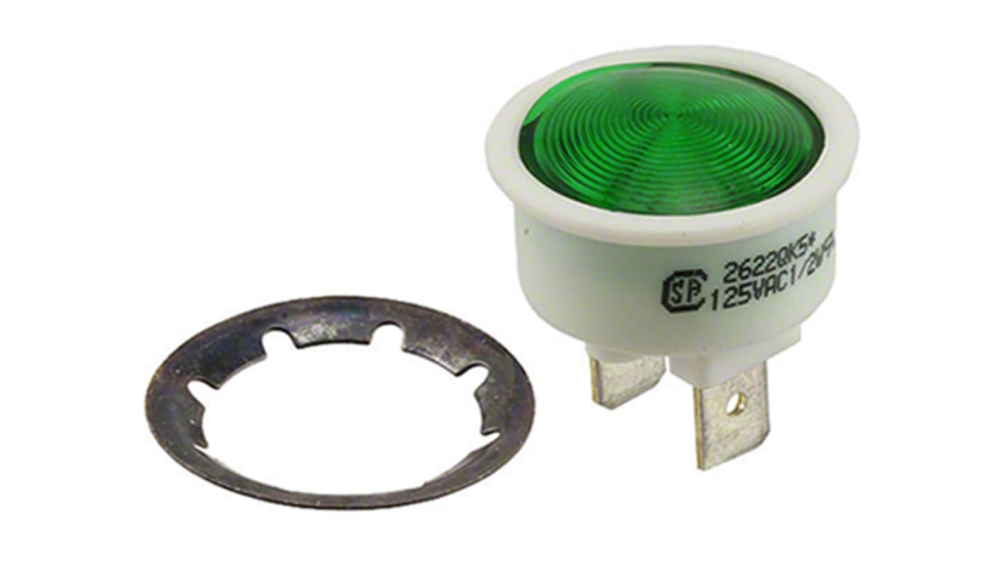 2622QK5 | Neon Indicator Lamp, Wire Terminal, 105 → 125 V ac | RS