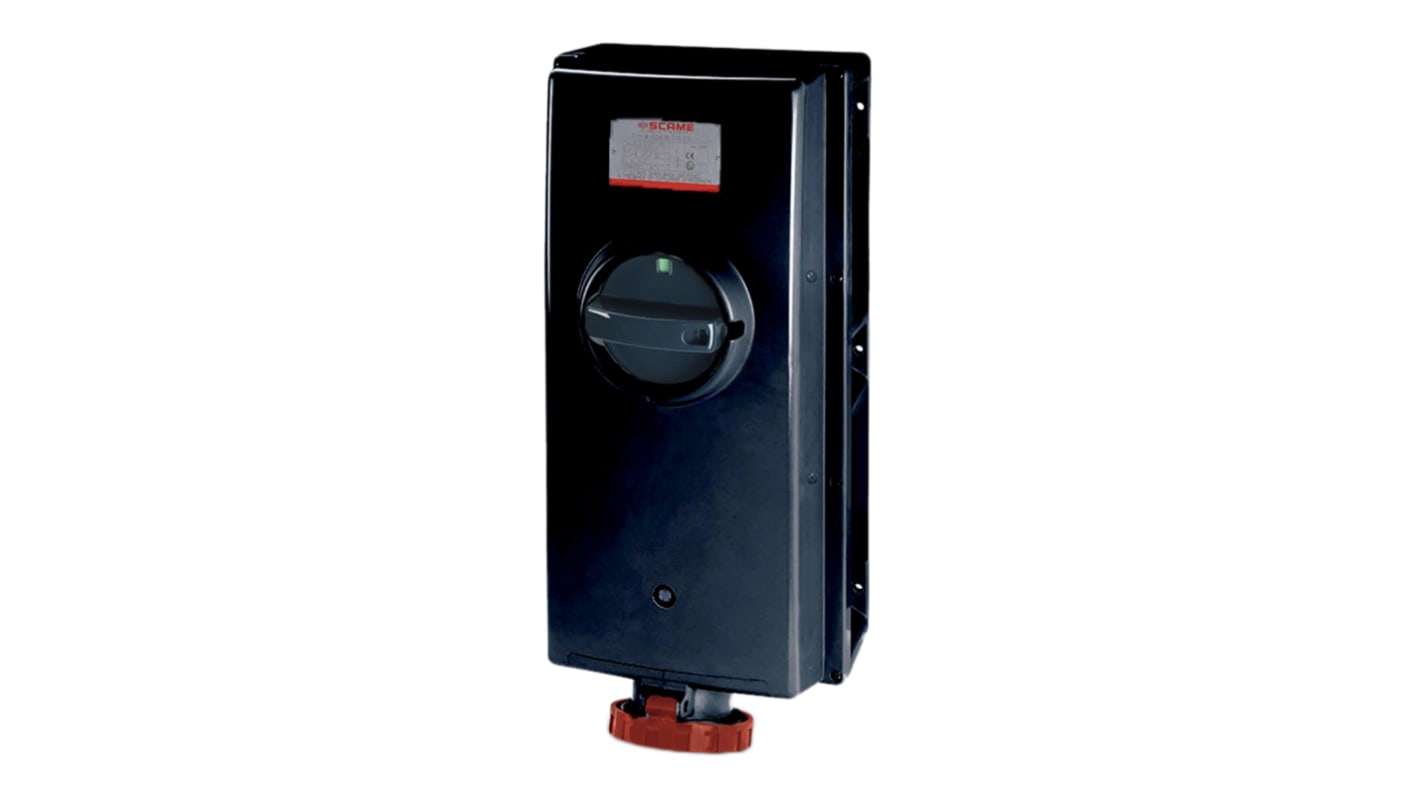 504.12587 | Scame IP66 Red Surface Mount 3P + N + E Power Connector ...