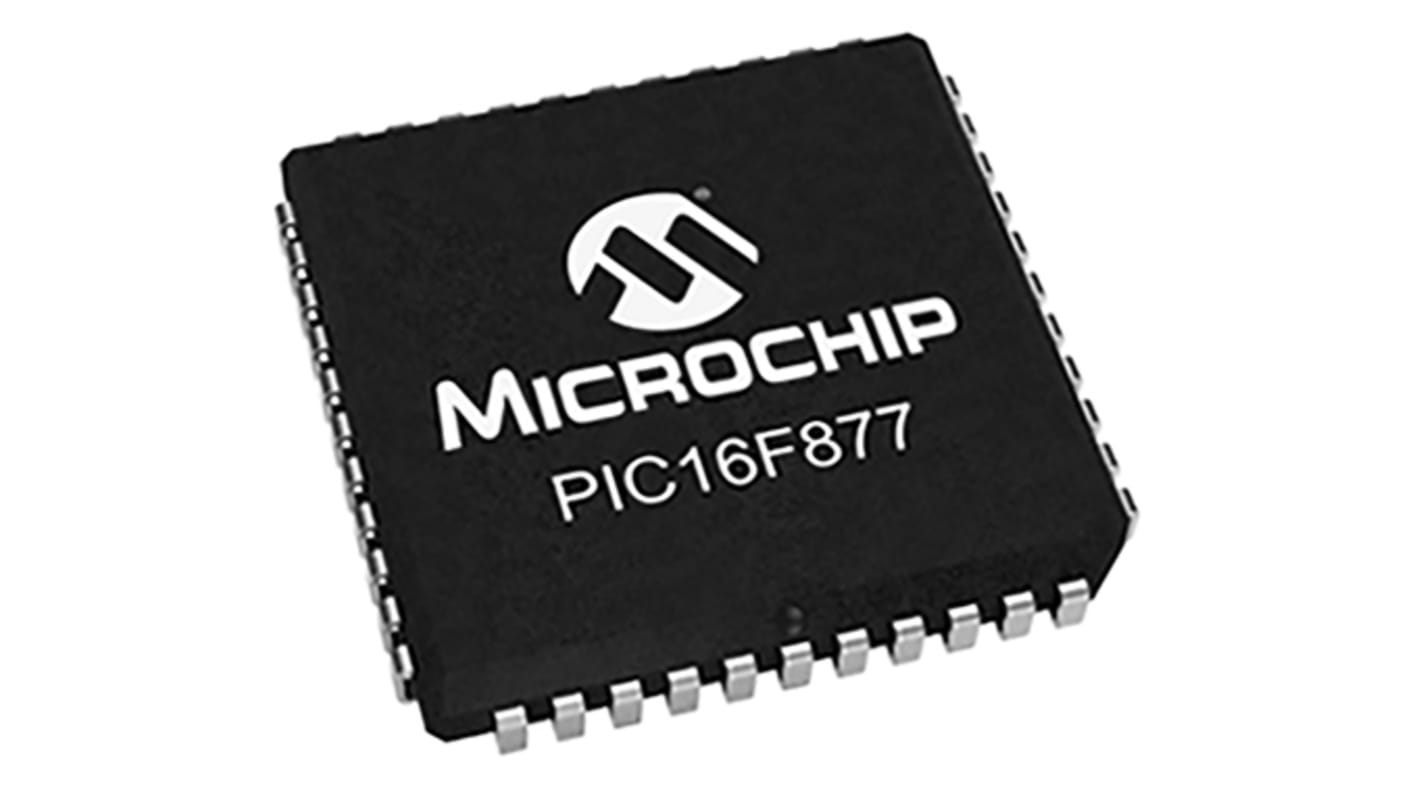 Microchip PIC16F877-20I/L, 8bit PIC Microcontroller, PIC16F, 20MHz, 14 kB Flash, 44-Pin PLCC | RS