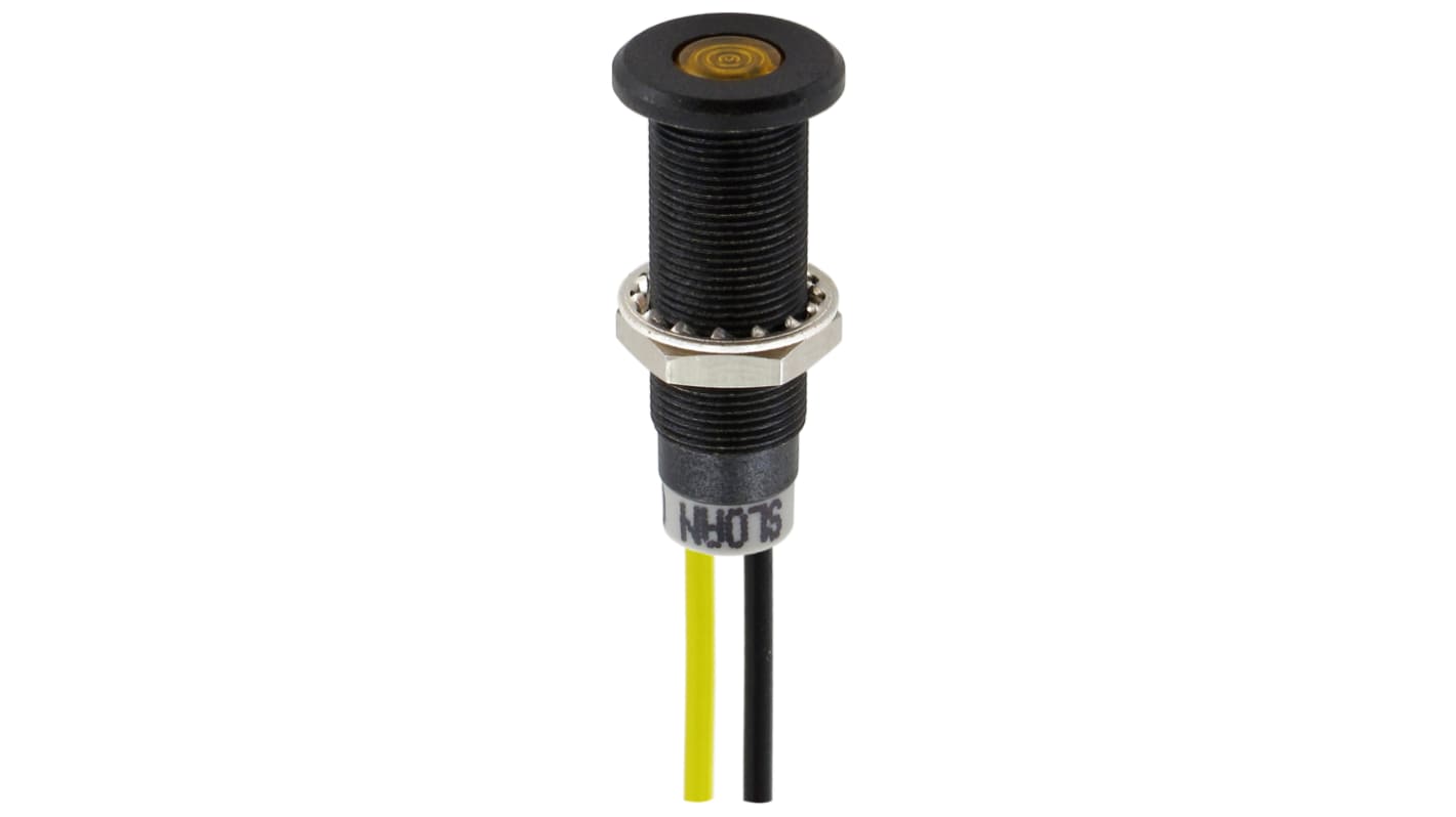 348811A1Y54UCL1 | Sloan Yellow Panel Mount Indicator, 5 → 28V, 8.2 x 7 ...