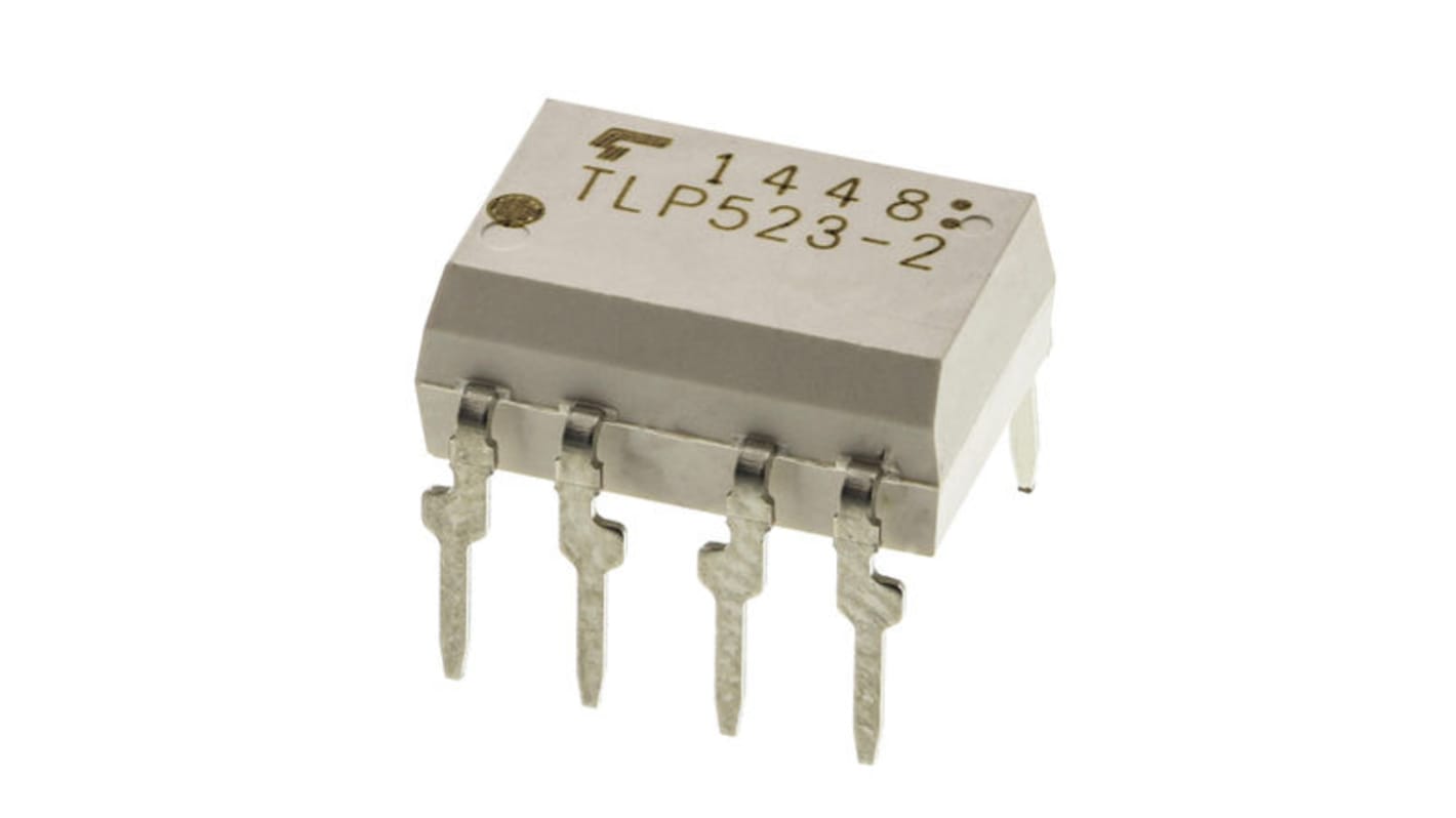 Toshiba, TLP523-2(F) DC Input Darlington Output Dual Optocoupler, Through Hole, 8-Pin DIP | RS