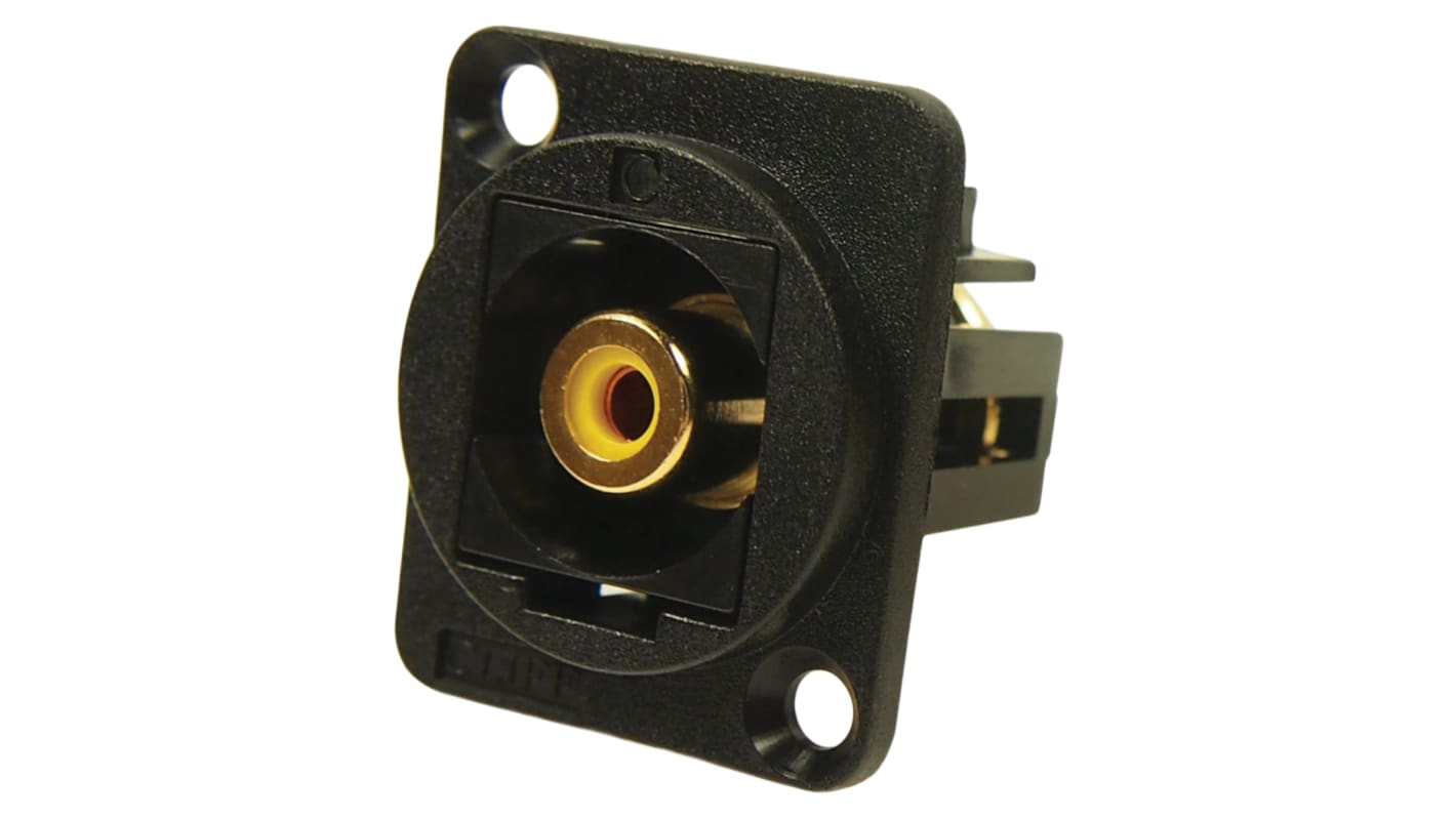RS PRO Black Panel Mount RCA Socket | RS