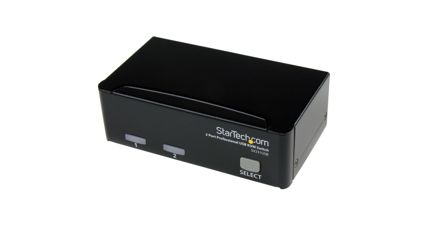SV231USBGB | StarTech.com 2 Port USB VGA KVM Switch, 1920 x 1440 ...