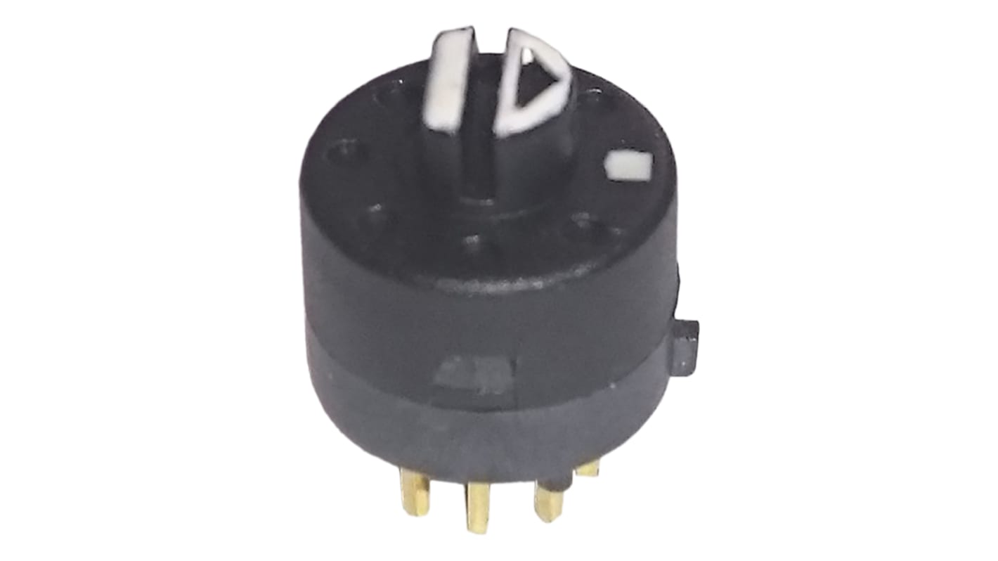 MTS-11-40 | Lorlin, 4 Position SP4T Rotary Switch, 500 mA, PCB Pin | RS