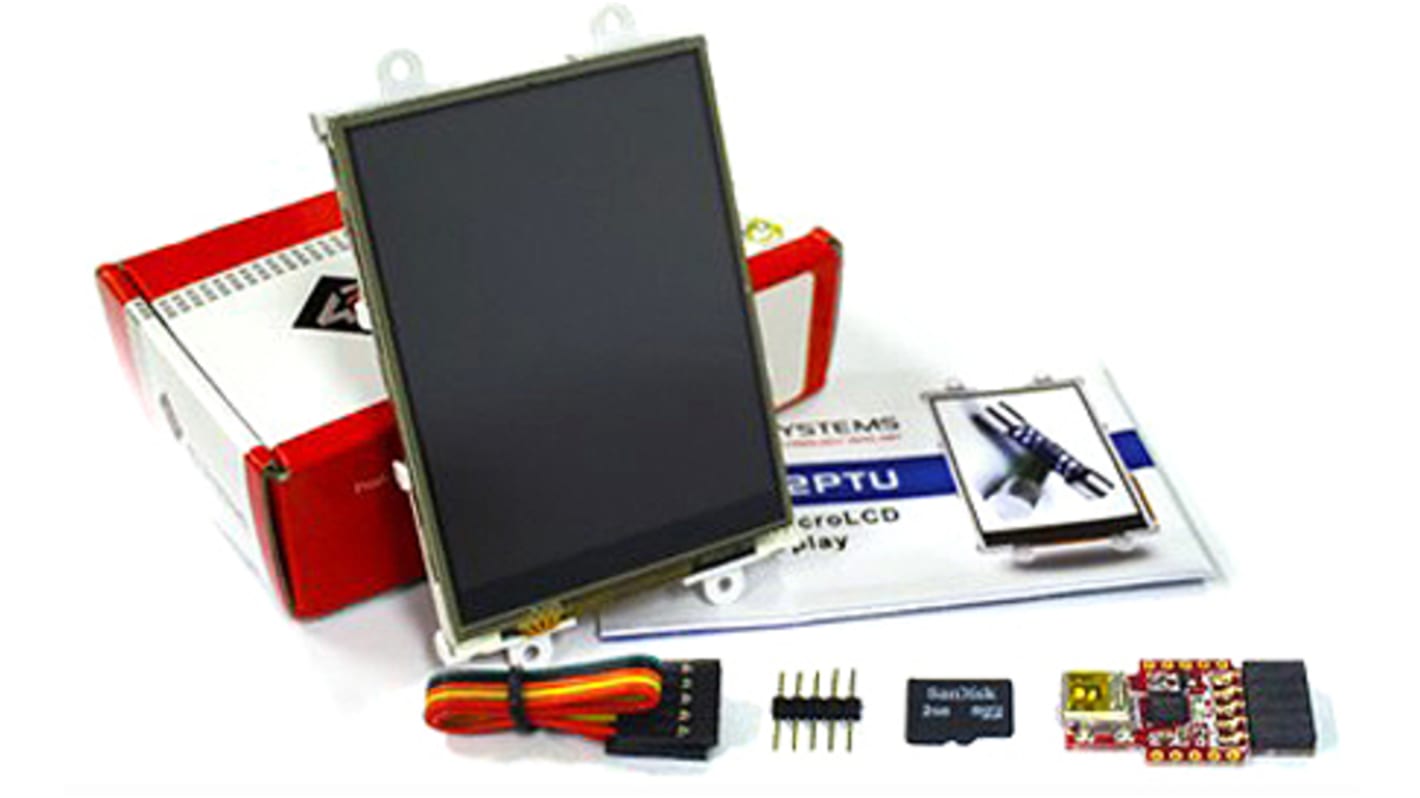 4D Systems SK-32PTU TFT LCD Colour Display Starter Kit / Touch Screen, 3.2in, 240 x 320pixels | RS