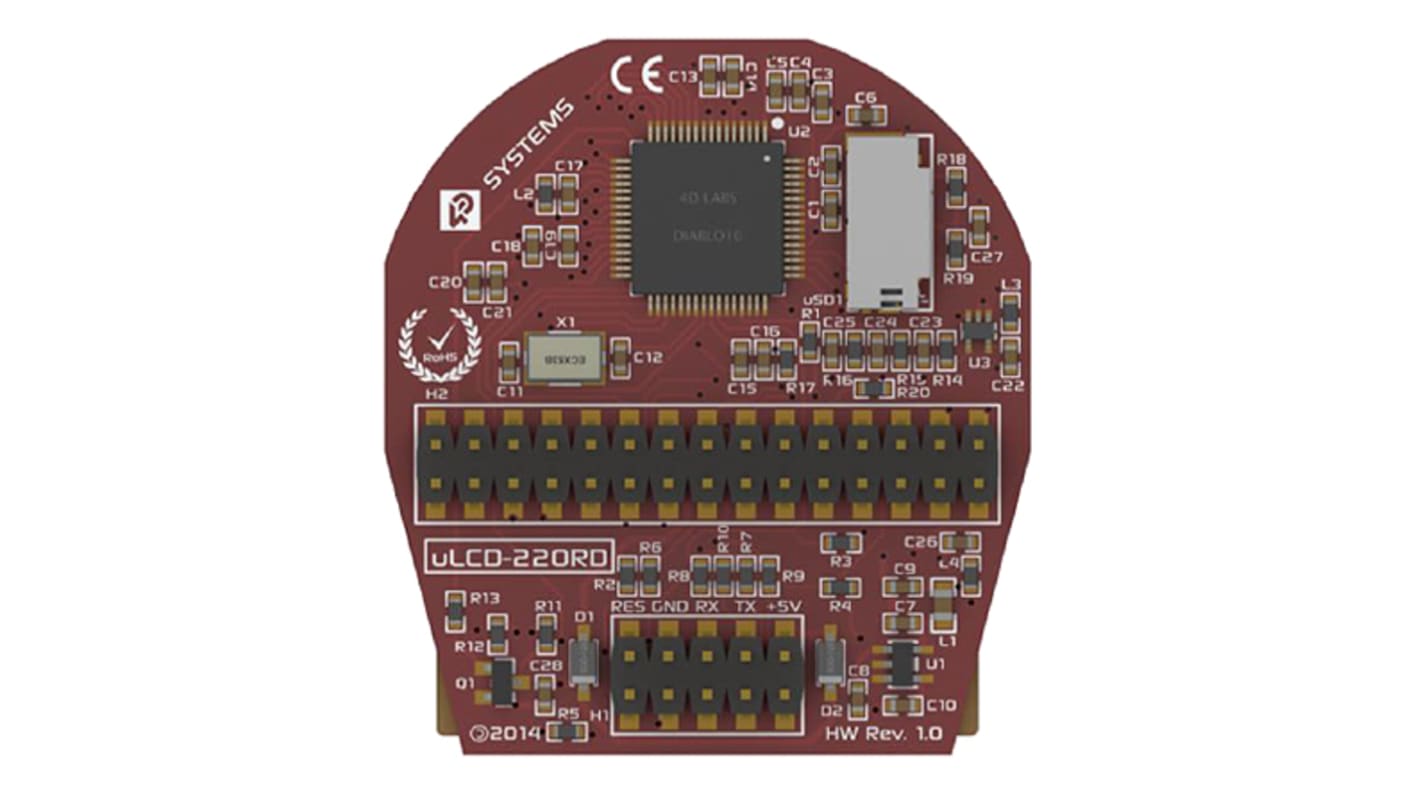 4D Systems uLCD-220RD TFT LCD Colour Display / Touch Screen, 1.38in ...