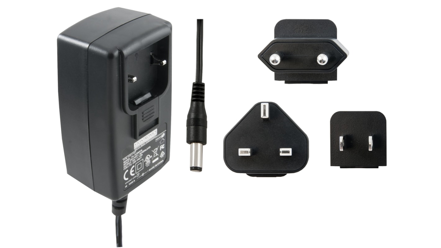 RS PRO 6W Plug-In AC/DC Adapter 15V dc Output, 400mA Output | RS