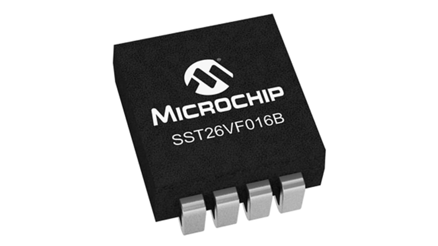 Microchip 16Mbit SPI Flash Memory 8-Pin SOIJ, SST26VF016B-104V/SM | RS