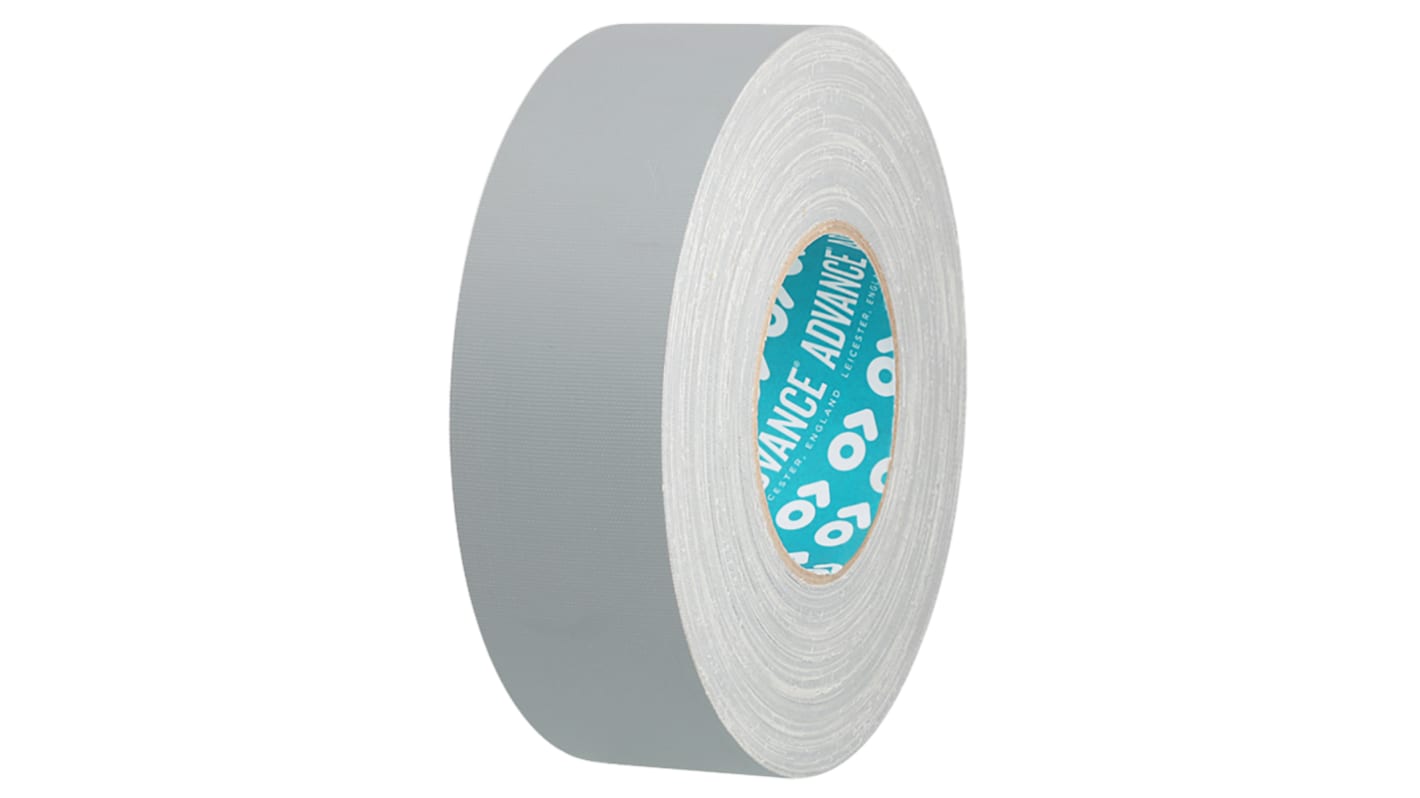 Advance Tapes AT160 Cloth Tape, 50m x 12mm, Grey, Matt Finish | RS