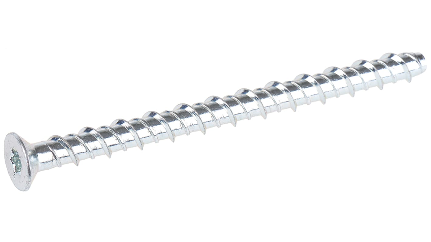 RS PRO Carbon Steel Anchor Bolt M10 x 100mm, 10mm Fixing Hole | RS