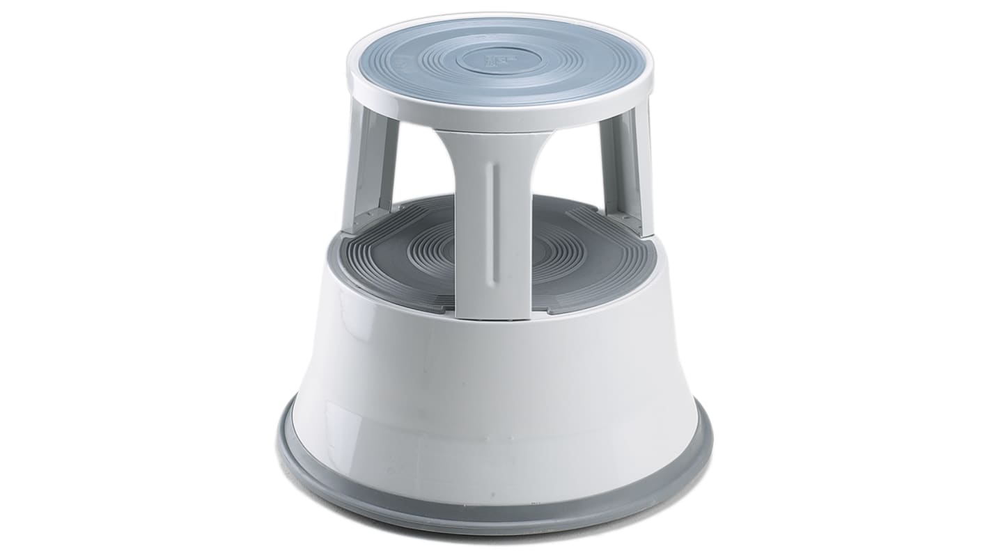 RS PRO 2 Tread Steel Kick Step 0.4m Platform Height, Grey | RS