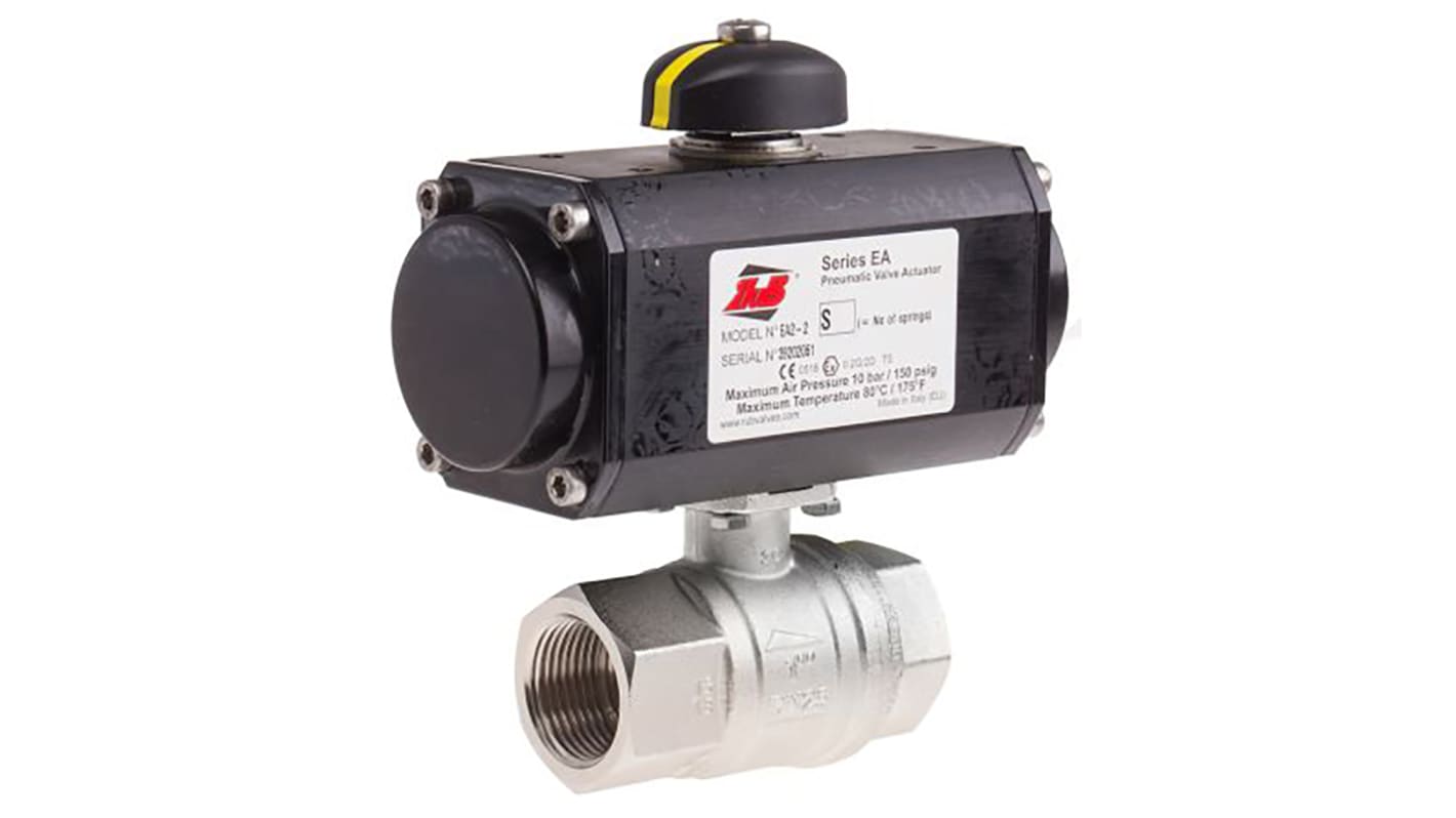 RS PRO Ball Valve type Pneumatic Actuated Valve 2in, 10 bar | RS