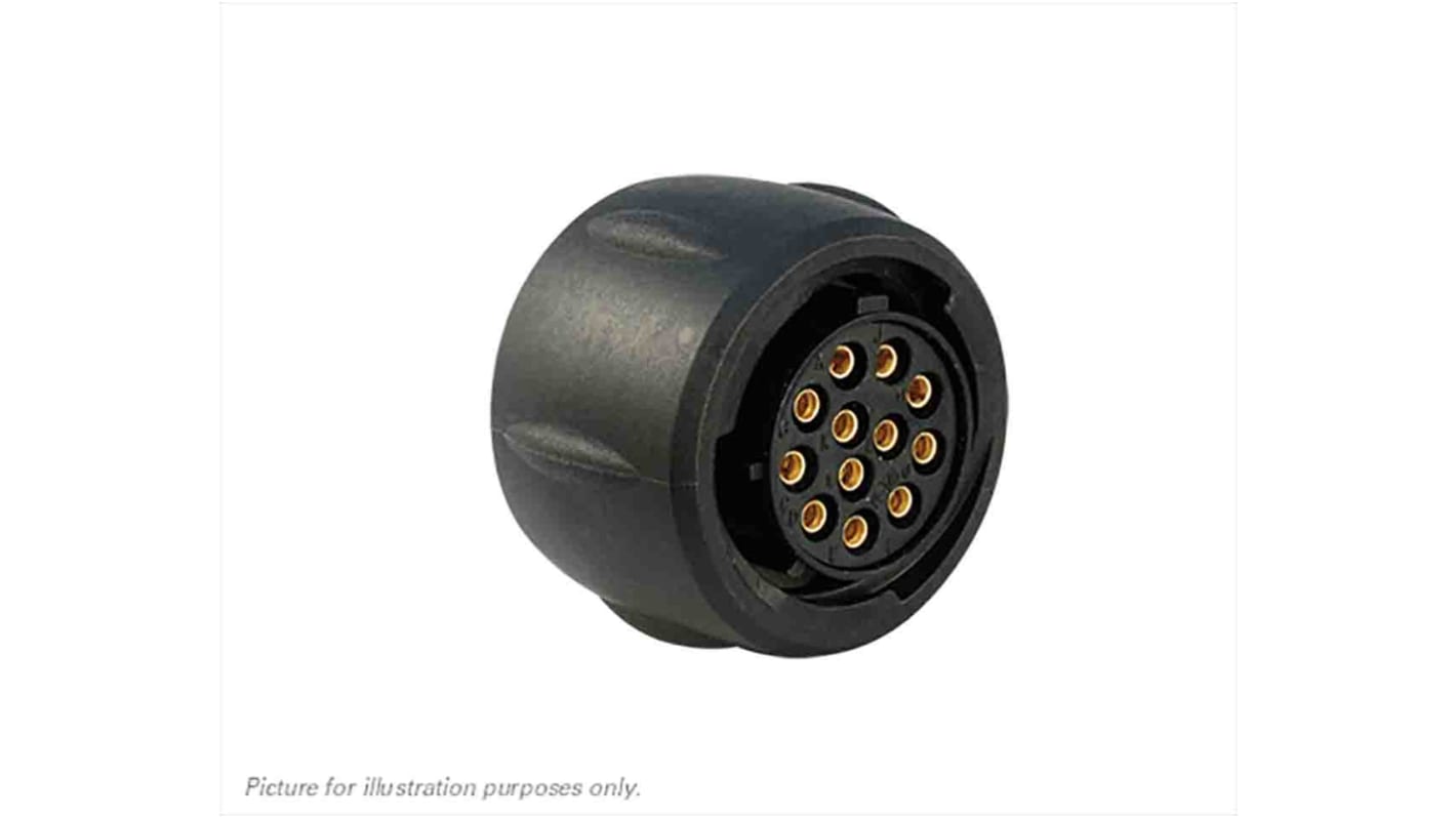 UTS61412S | Souriau Circular Connector, 12 Contacts, Cable Mount ...