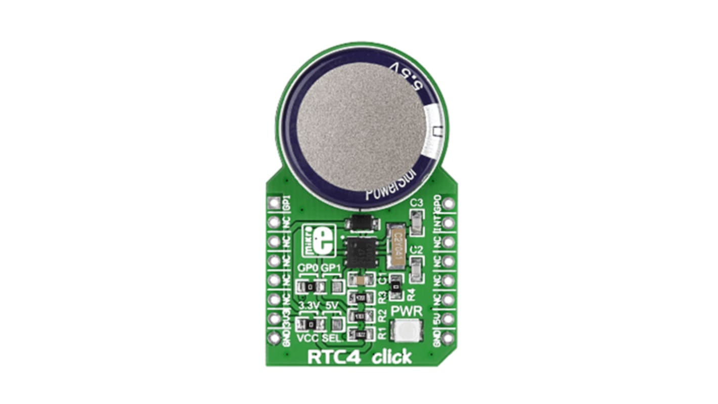 MikroElektronika MIKROE-1891 クロック&タイマー開発キット RTC4 リアルタイムクロック(RTC) mikroBus Clickボード for DS2417 | RS