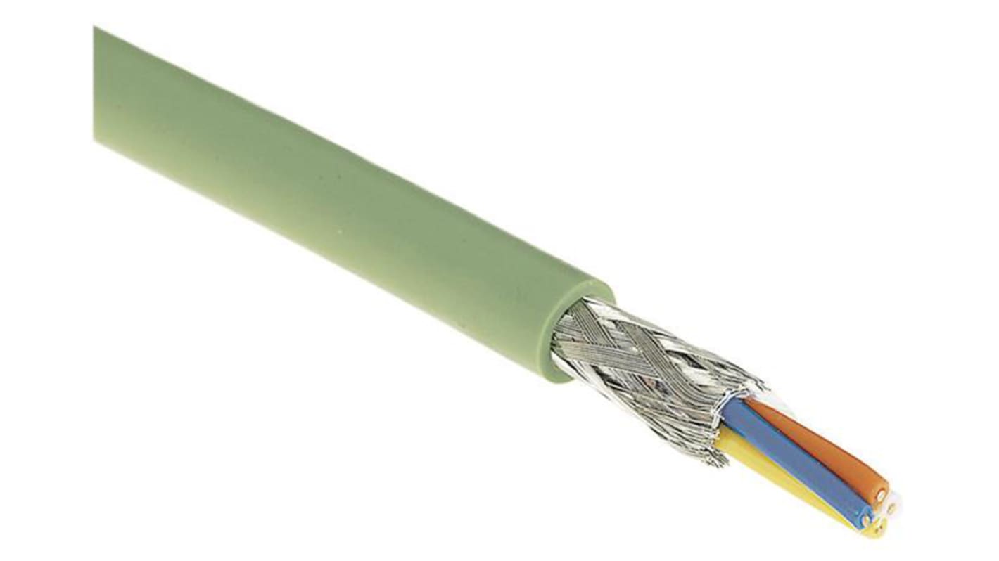 9456000131 | HARTING Cat5 Ethernet Cable, SF/UTP, Green PUR Sheath, 20m ...