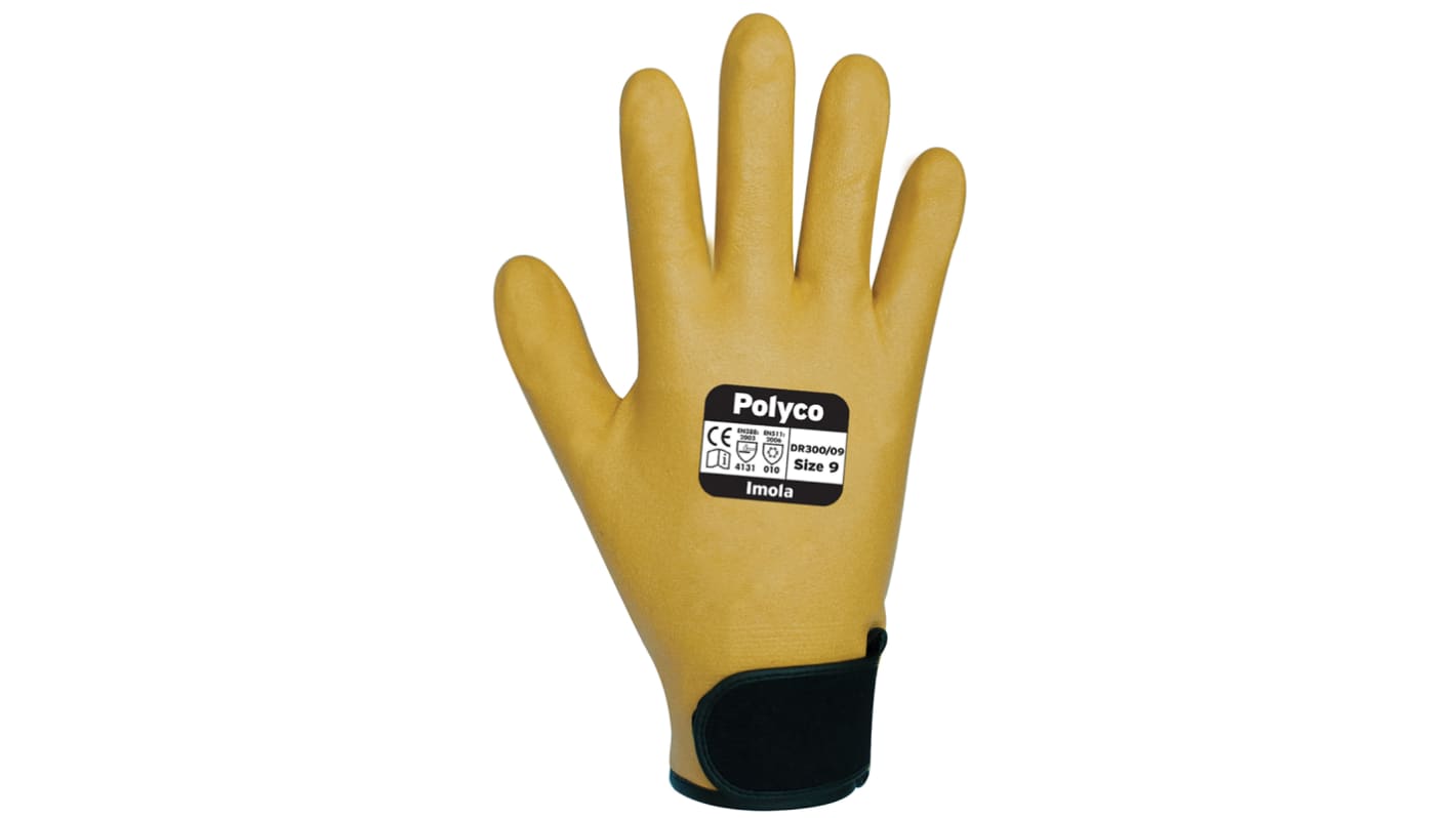 DR300/09 | Polyco Healthline Imola Brown Nitrile Heat Resistant Work ...