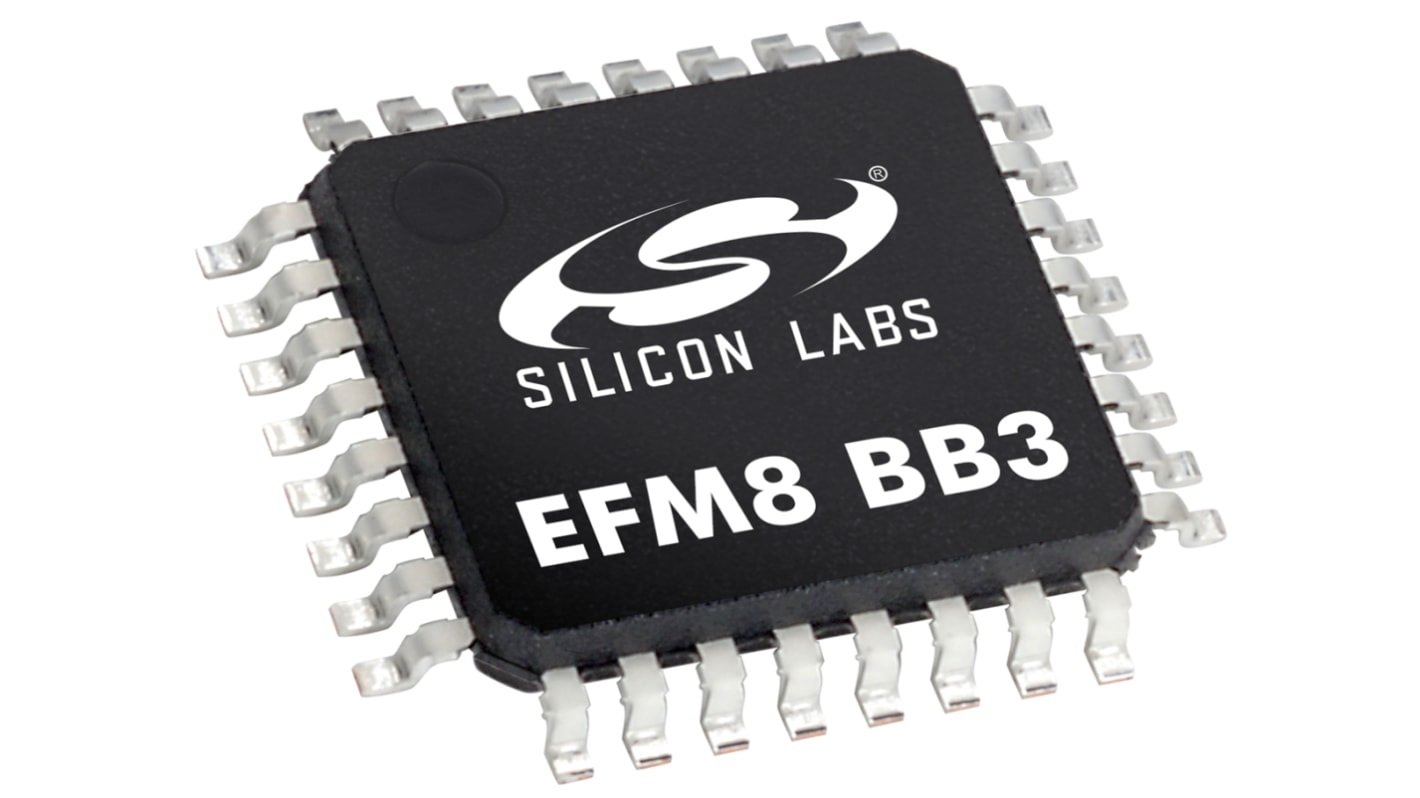 Silicon Labs マイコン EFM8, 32-Pin QFP EFM8BB31F32G-B-QFP32 | RS