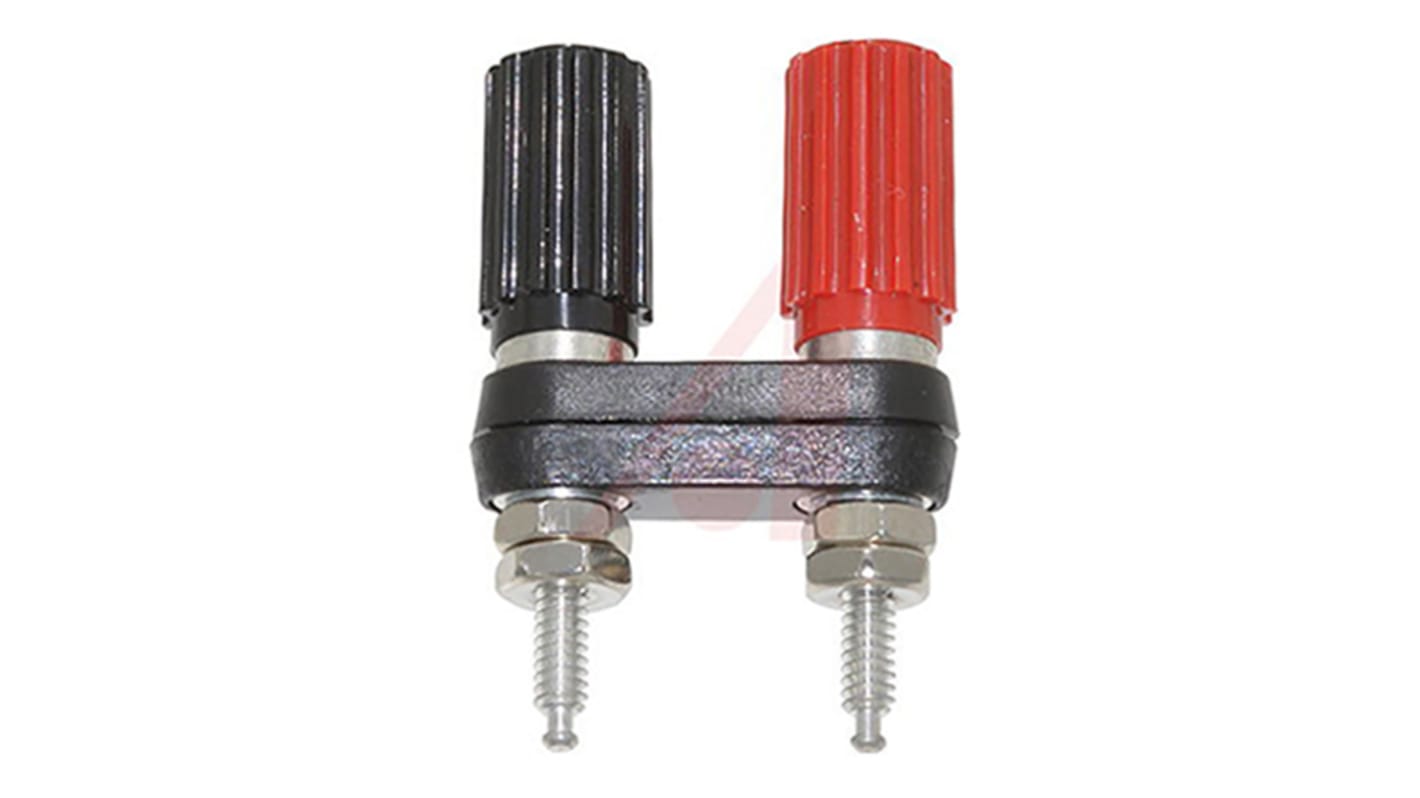 1477RB | Abbatron, Black, Red Binding Post With Brass Contacts and ...