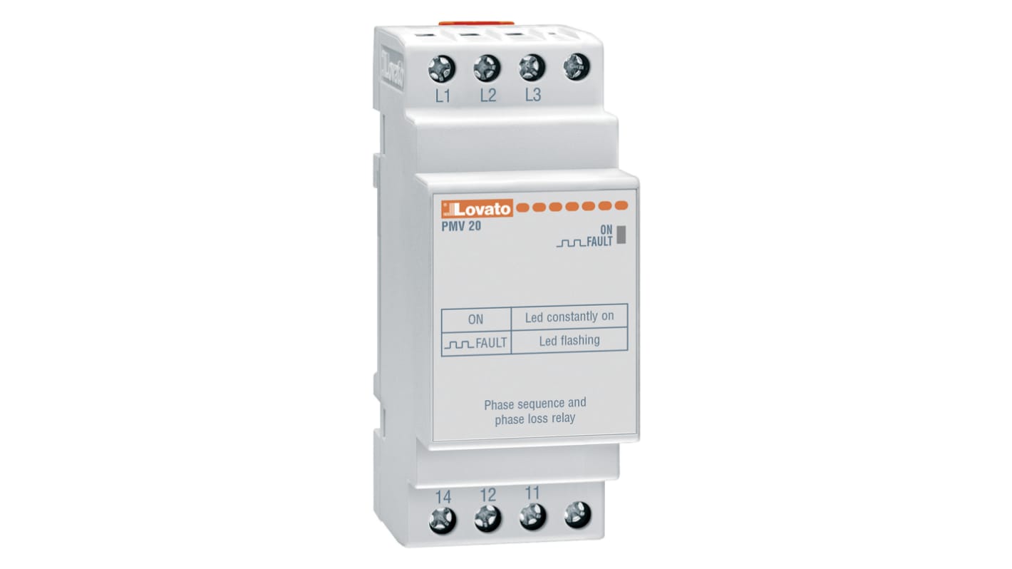 PMV20A600 | Lovato Voltage Monitoring Relay, 3 Phase, SPDT, Maximum of ...