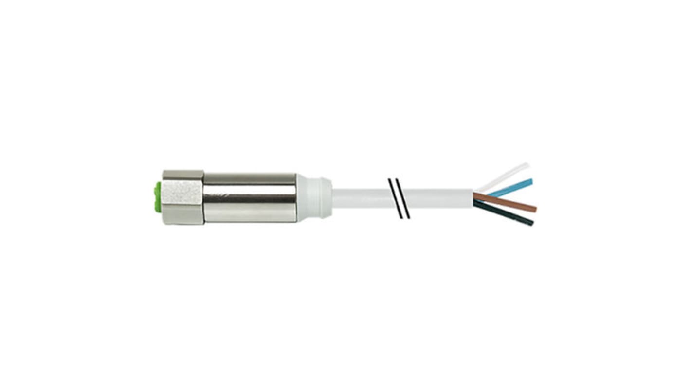 7044-12221-2140500 | RS PRO Straight Female 4 way M12 to Unterminated Sensor Actuator Cable, 5m | RS