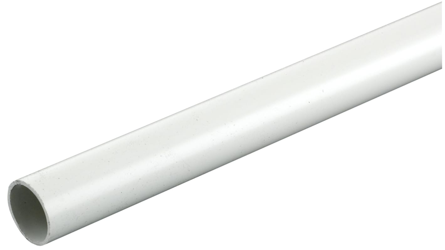 RS PRO Rigid Conduit, 25mm Nominal Diameter, PVC, White | RS