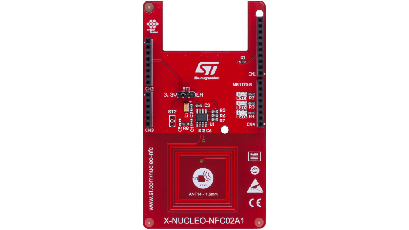 X-NUCLEO-NFC02A1 | STMicroelectronics Dynamic NFC tag expansion board, Arduino Compatible Kit | RS