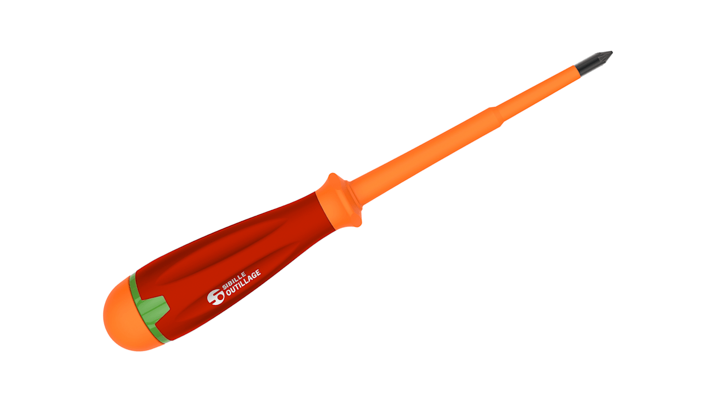 RL1-PZ-4X75 | Sibille Pozidriv Insulated Screwdriver, PZ1 Tip, 80 mm ...