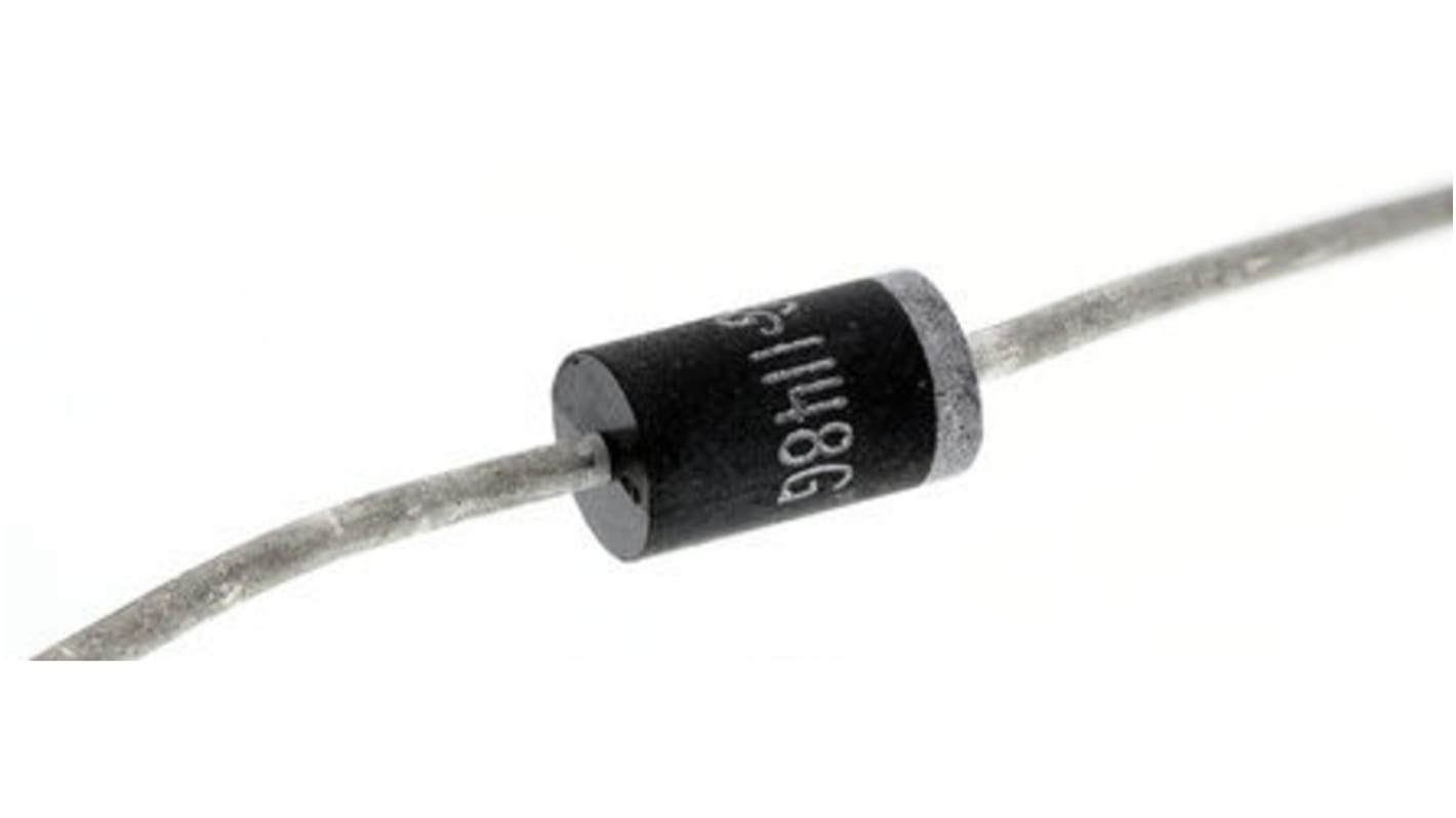 Vishay 600V 3A, Ultrafast Rectifiers Diode, 2-Pin DO-201AD UF5406-E3/54 | RS