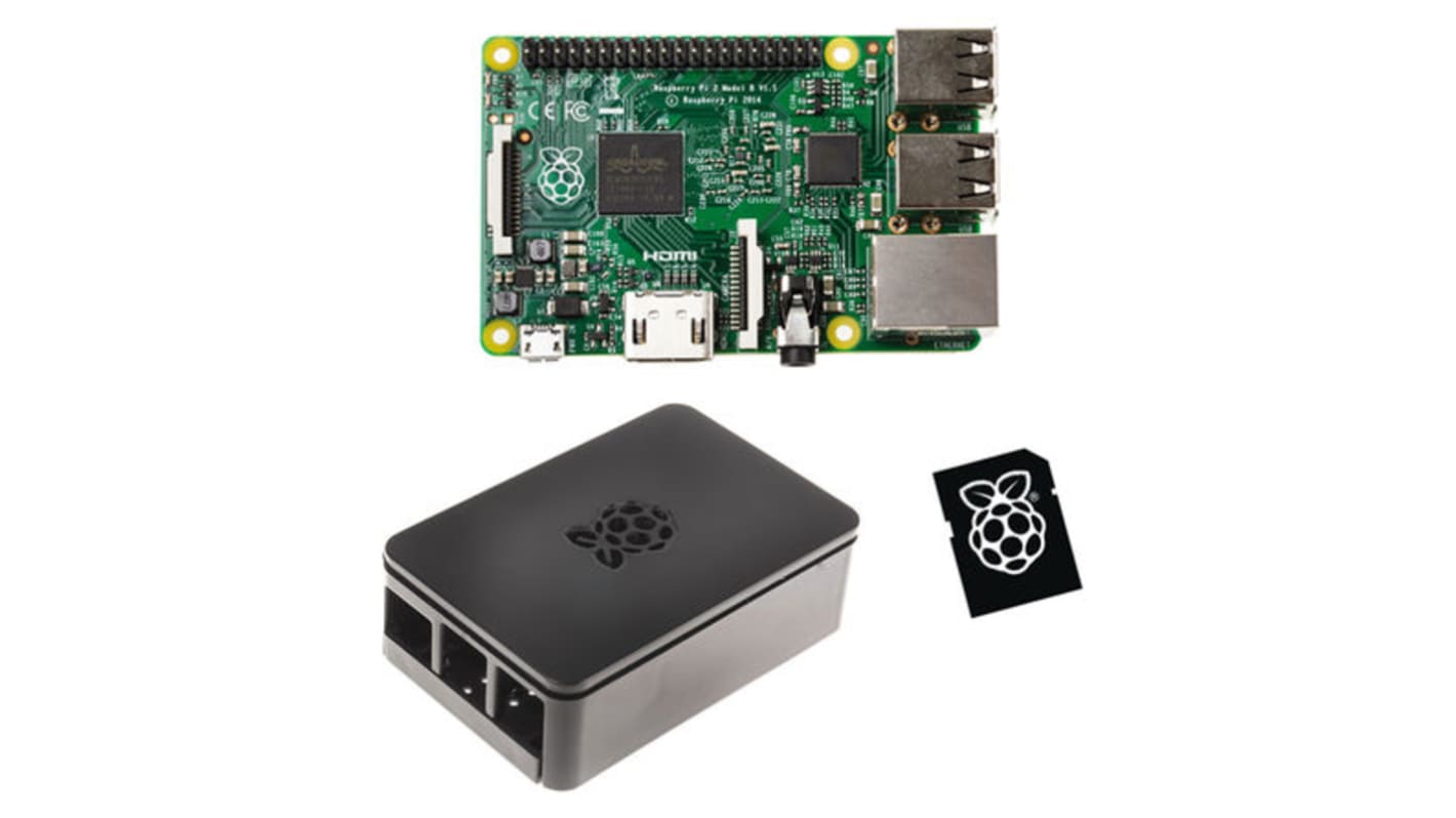 Raspberry Pi Development Kit Computer Board Pi2+Noobs+Case | RS