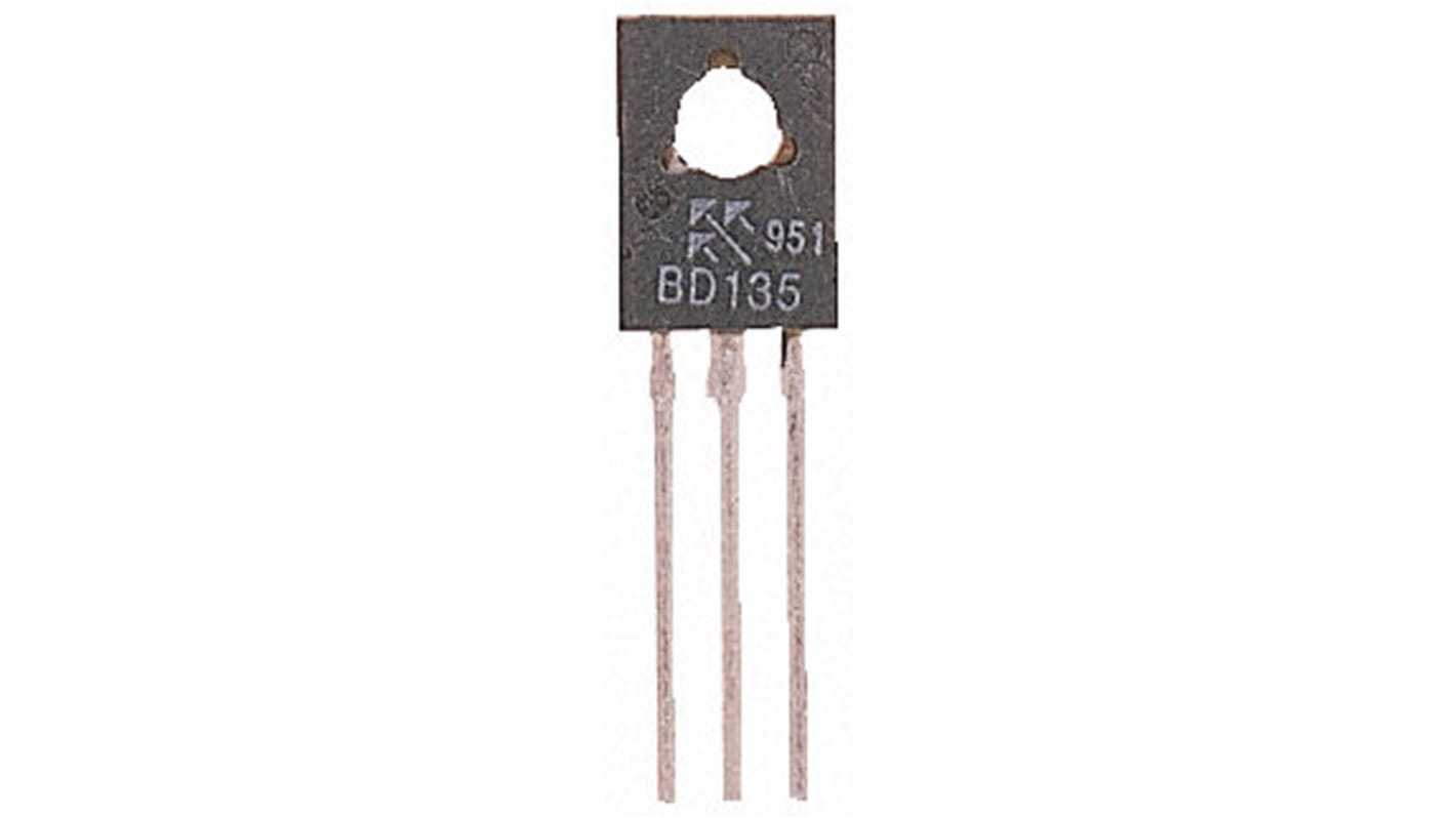 STMicroelectronics BD138 PNP Transistor, -1.5 A, -60 V, 3-Pin SOT-32 | RS