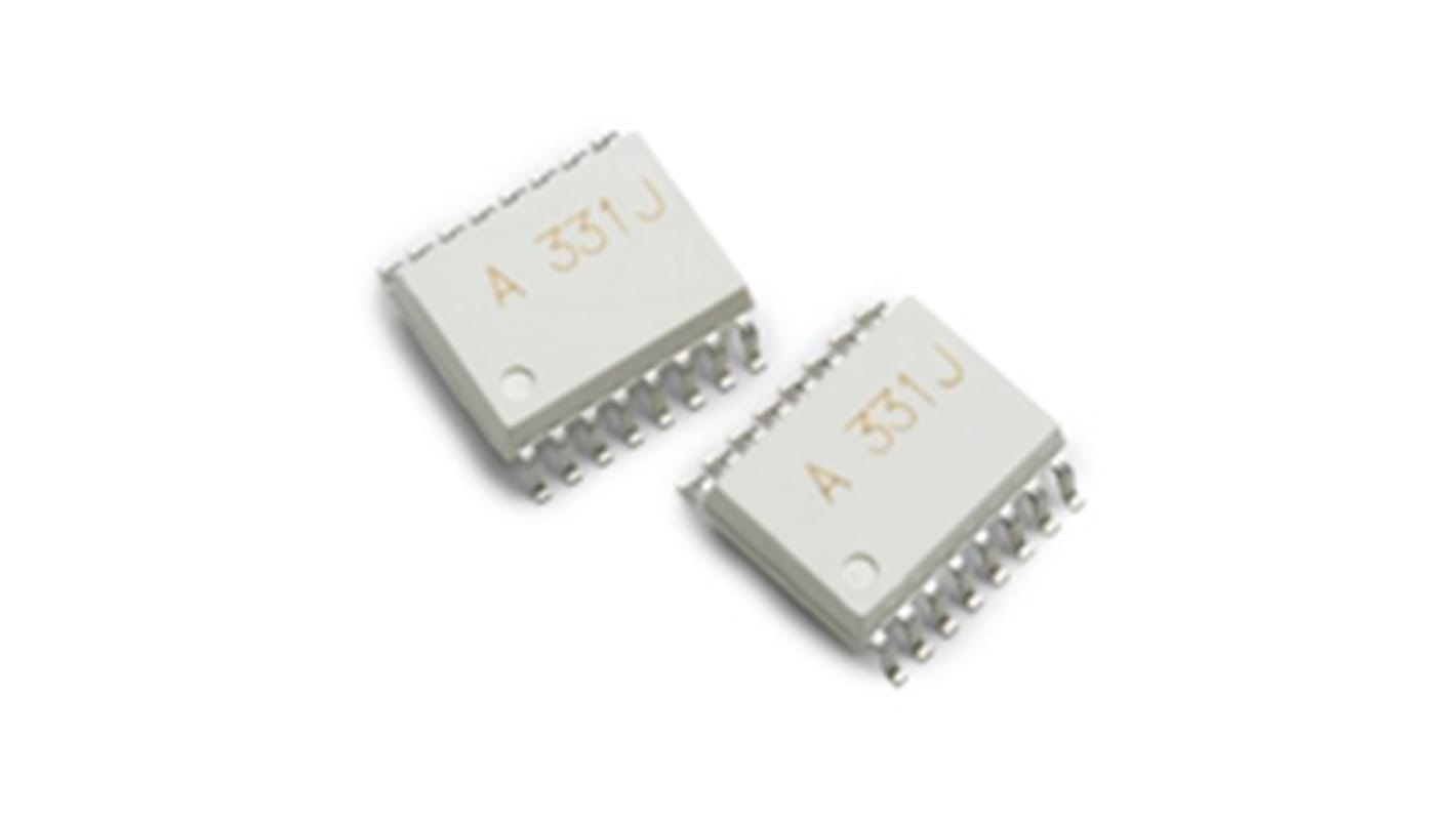 Broadcom, ACPL-331J-000E IGBT Gate Drive Output Optocoupler, Surface Mount, 16-Pin SOIC | RS