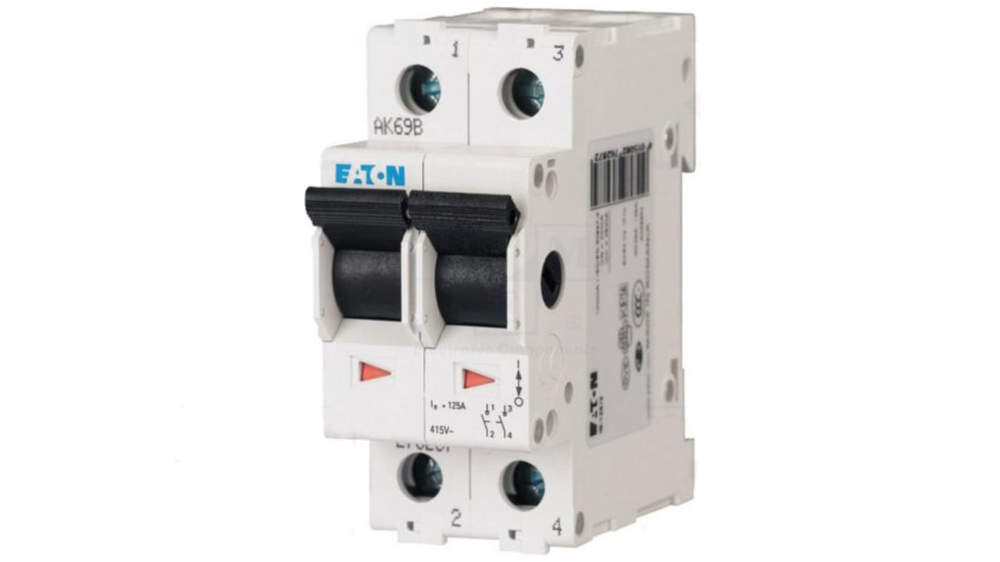 276283 IS-100/2 | Eaton 2P Pole Isolator Switch - 100A Maximum Current ...