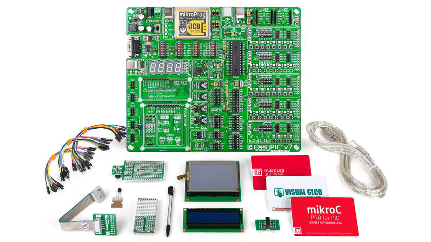 MikroElektronika mikroLAB for PIC MCU Development Kit MIKROE-2005 | RS