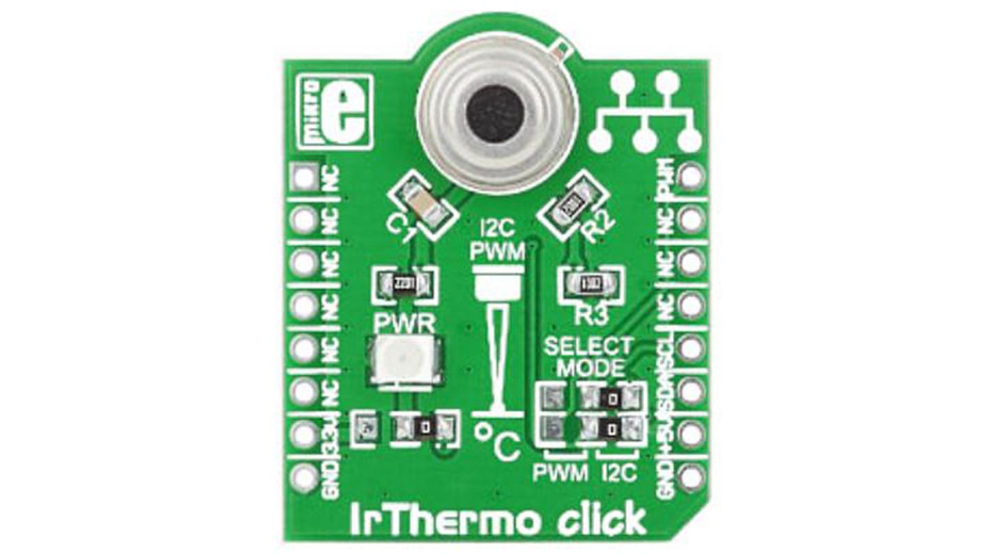 MIKROE-1362 | MikroElektronika IrThermo Click Temperature Sensor Add On Board MikroBUS | RS