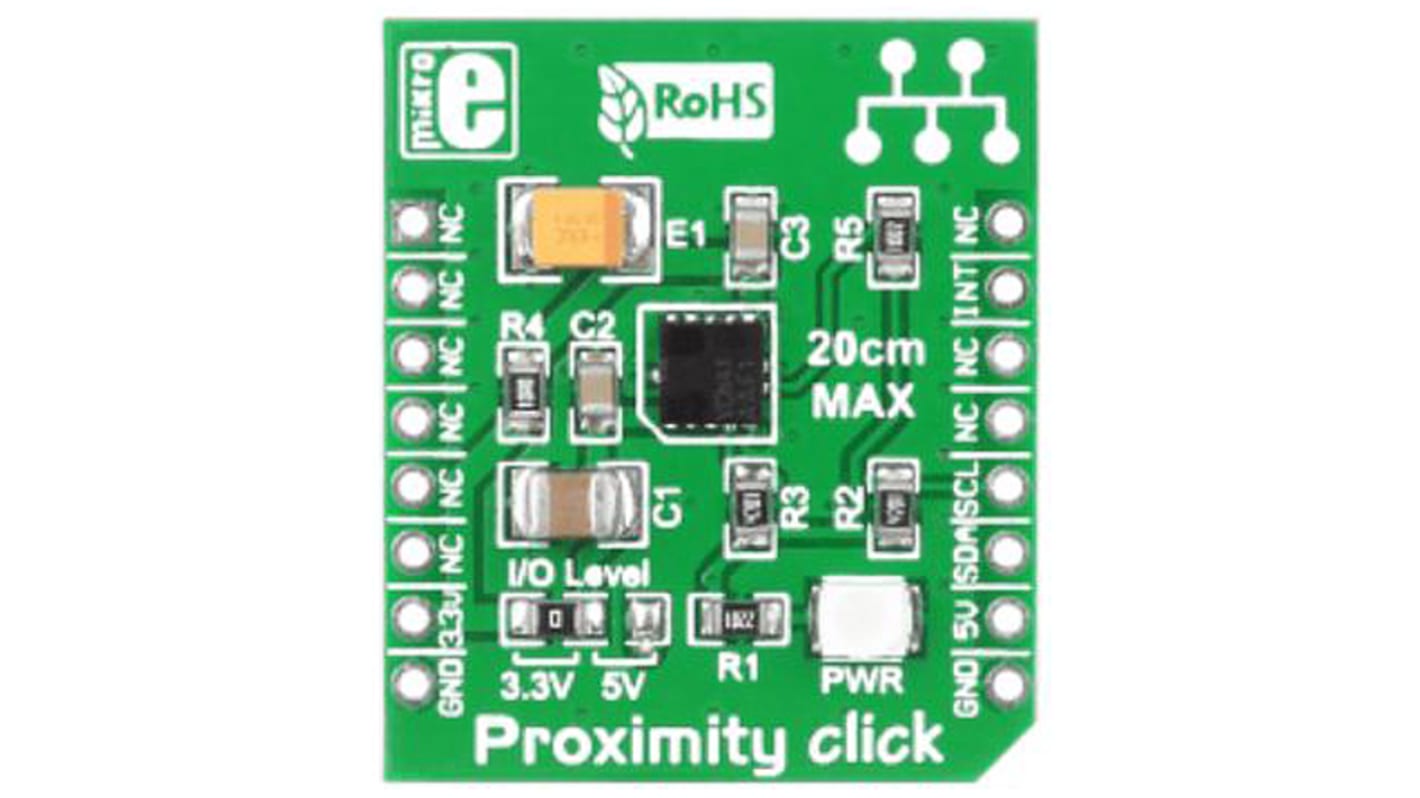 MIKROE-1445 | MikroElektronika Proximity Click Motion Sensor Add On Board MikroBUS | RS