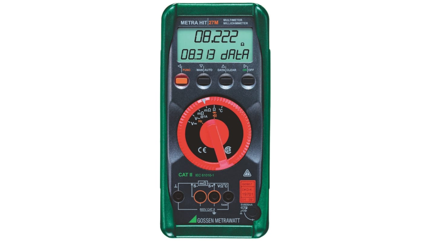 M227A | Gossen Metrawatt METRAHit 27M Handheld Digital Multimeter, 600V ...