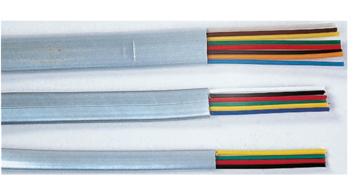 1608 SL030 | 8 way modular flat telephone cable,100m | RS