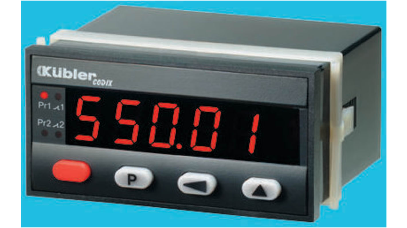 6.550.012.000 | Compteur Kubler 10→30 V c.c., 90→260 V c.a. LED 5 ...